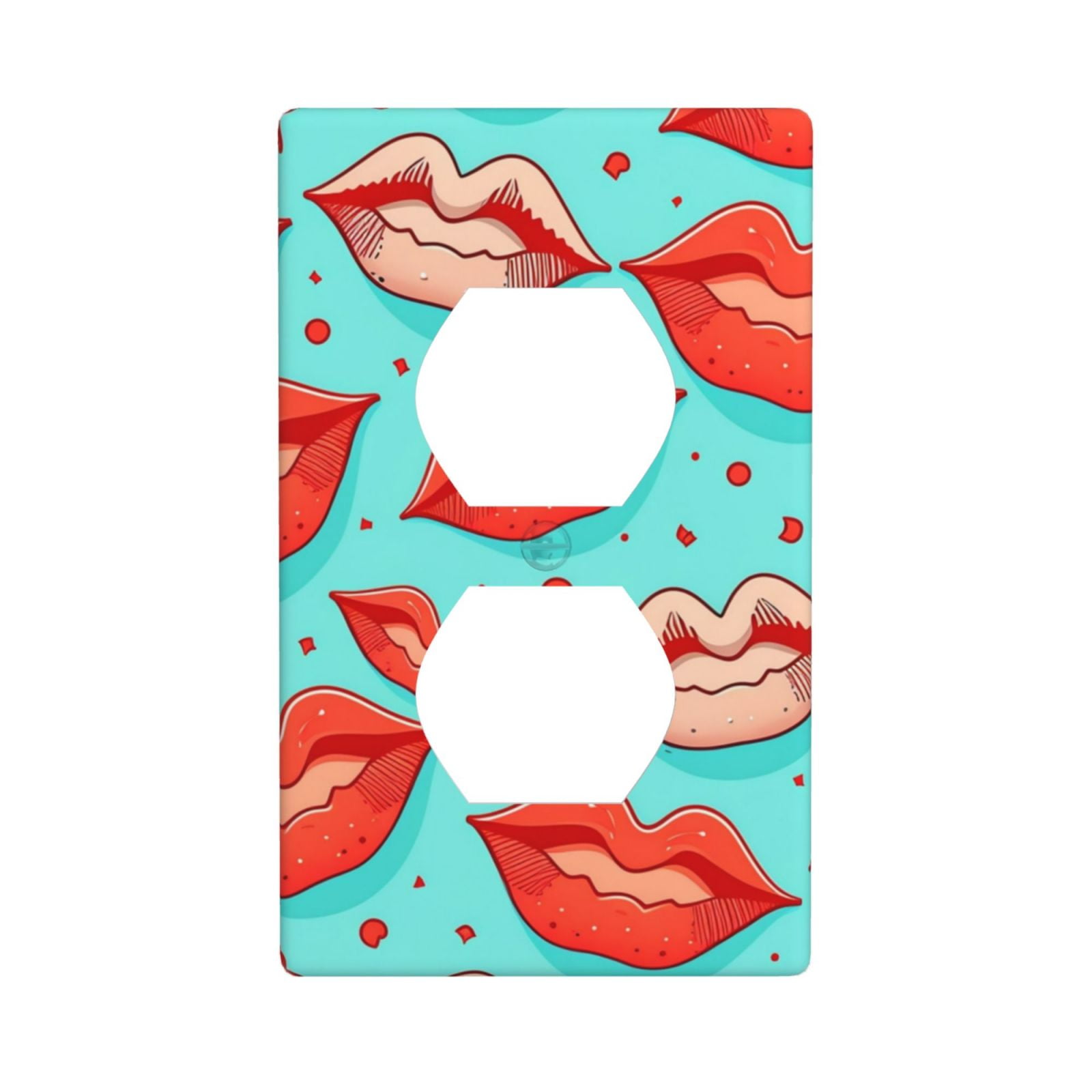 Duplex Light Switch Wall Plate 1-Gang Single Decorative Receptacle ...