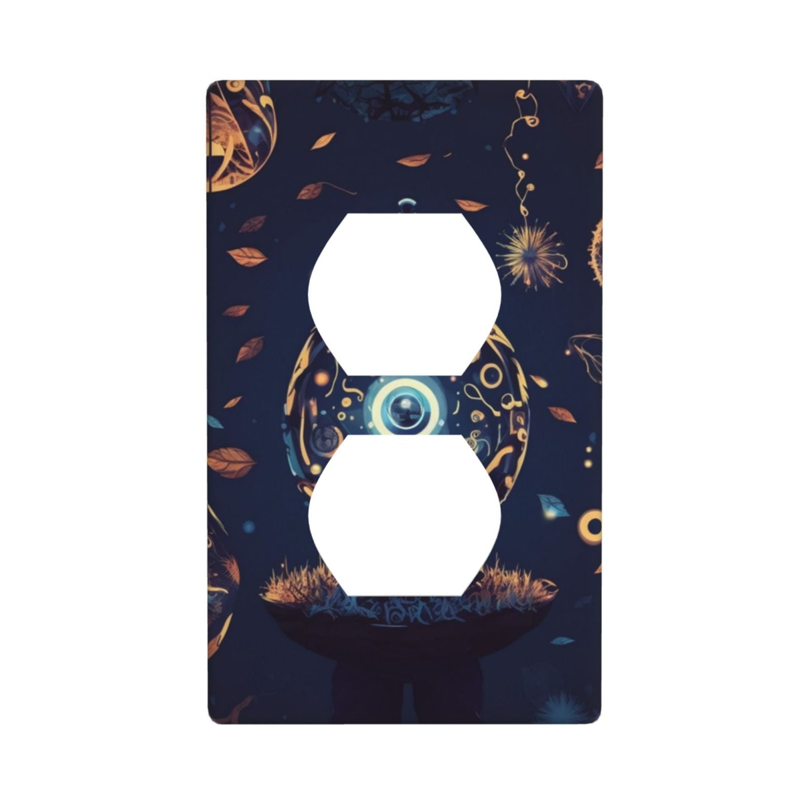 Duplex Light Switch Wall Plate 1-Gang Single Decorative Receptacle ...