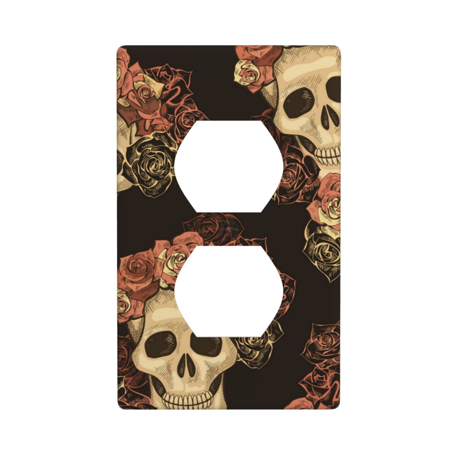 Duplex Light Switch Wall Plate 1-Gang Single Decorative Receptacle ...