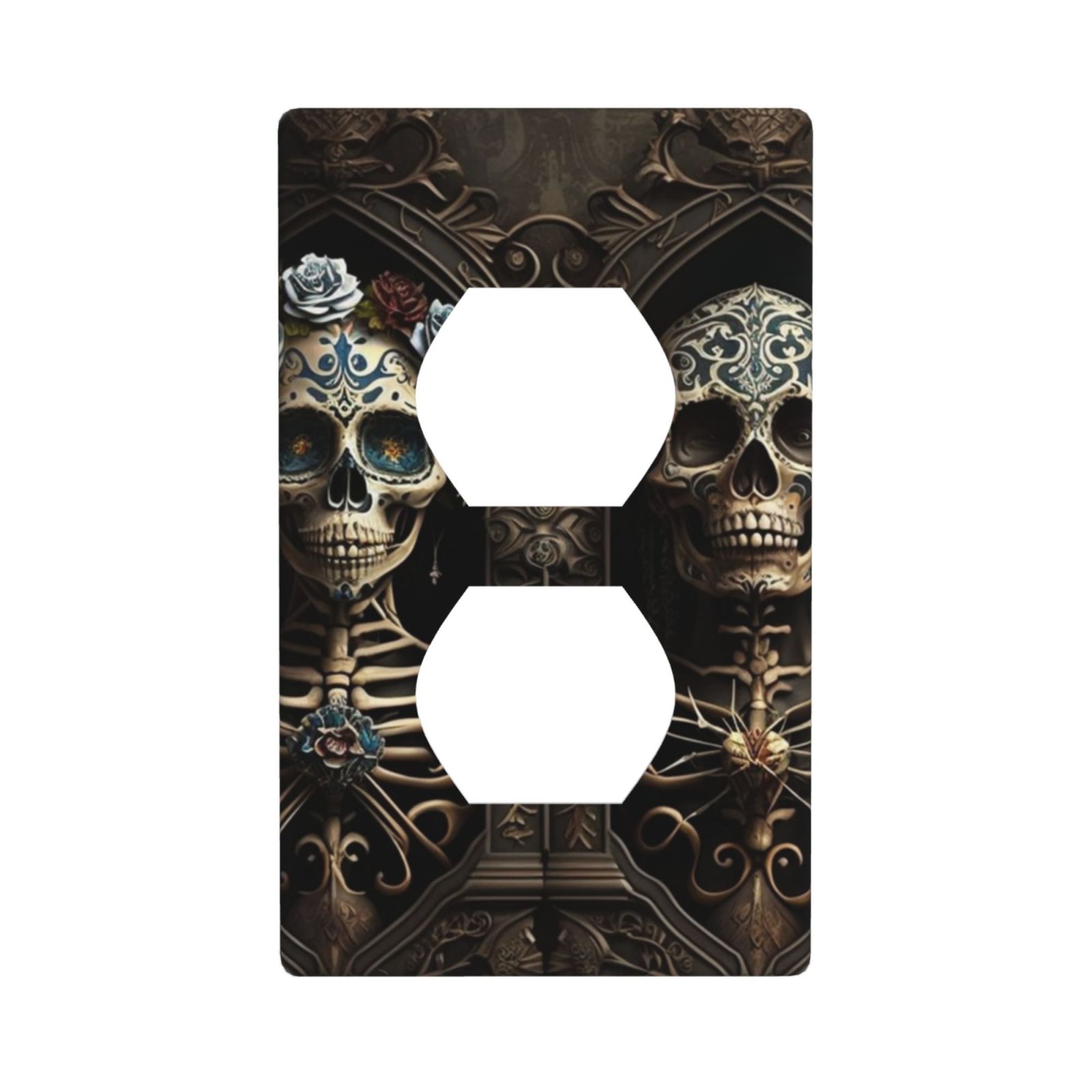 Duplex Light Switch Wall Plate 1-Gang Single Decorative Receptacle ...