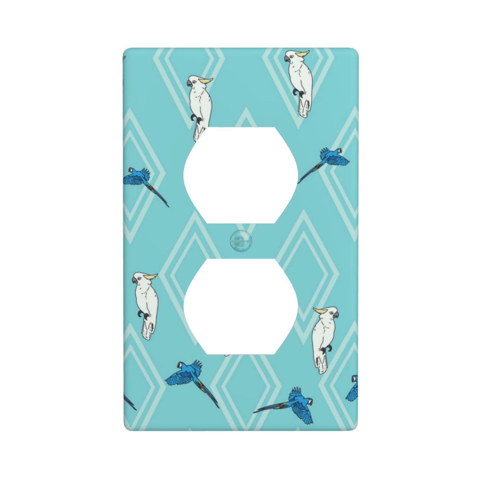 Duplex Light Switch Wall Plate 1-Gang Single Decorative Receptacle ...