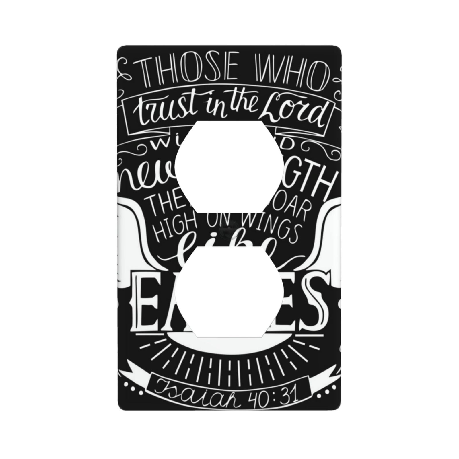 Duplex Light Switch Wall Plate 1-Gang Single Decorative Receptacle ...