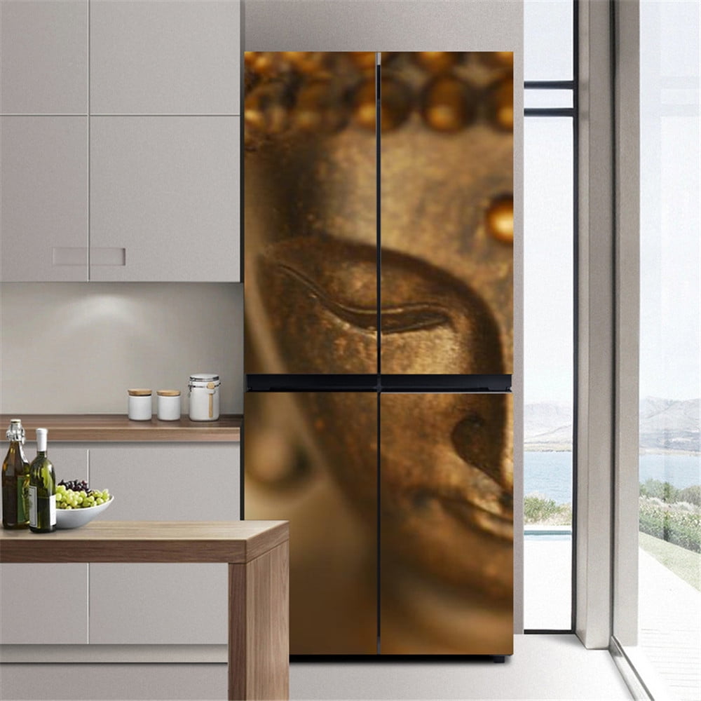 Duplex Refrigerator Sticker 3 4 Doors Freezer Wallpaper Vinyl Natural ...