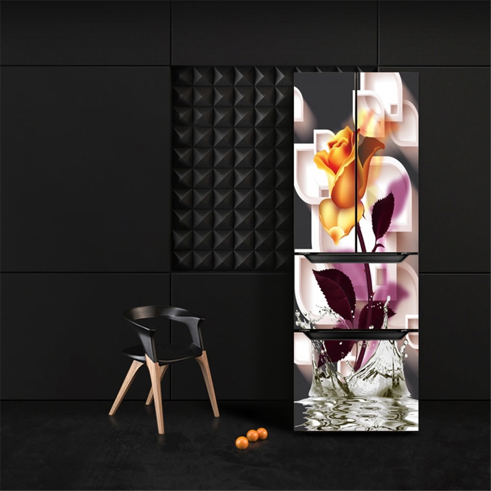 Duplex Refrigerator Sticker 3 4 Doors Freezer Wallpaper Vinyl Natural ...