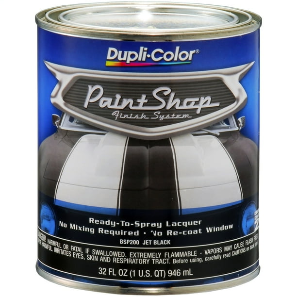Dupli-Color BSP200 Jet Black Paint Shop Finish System - 32 FL OZ, Step ...