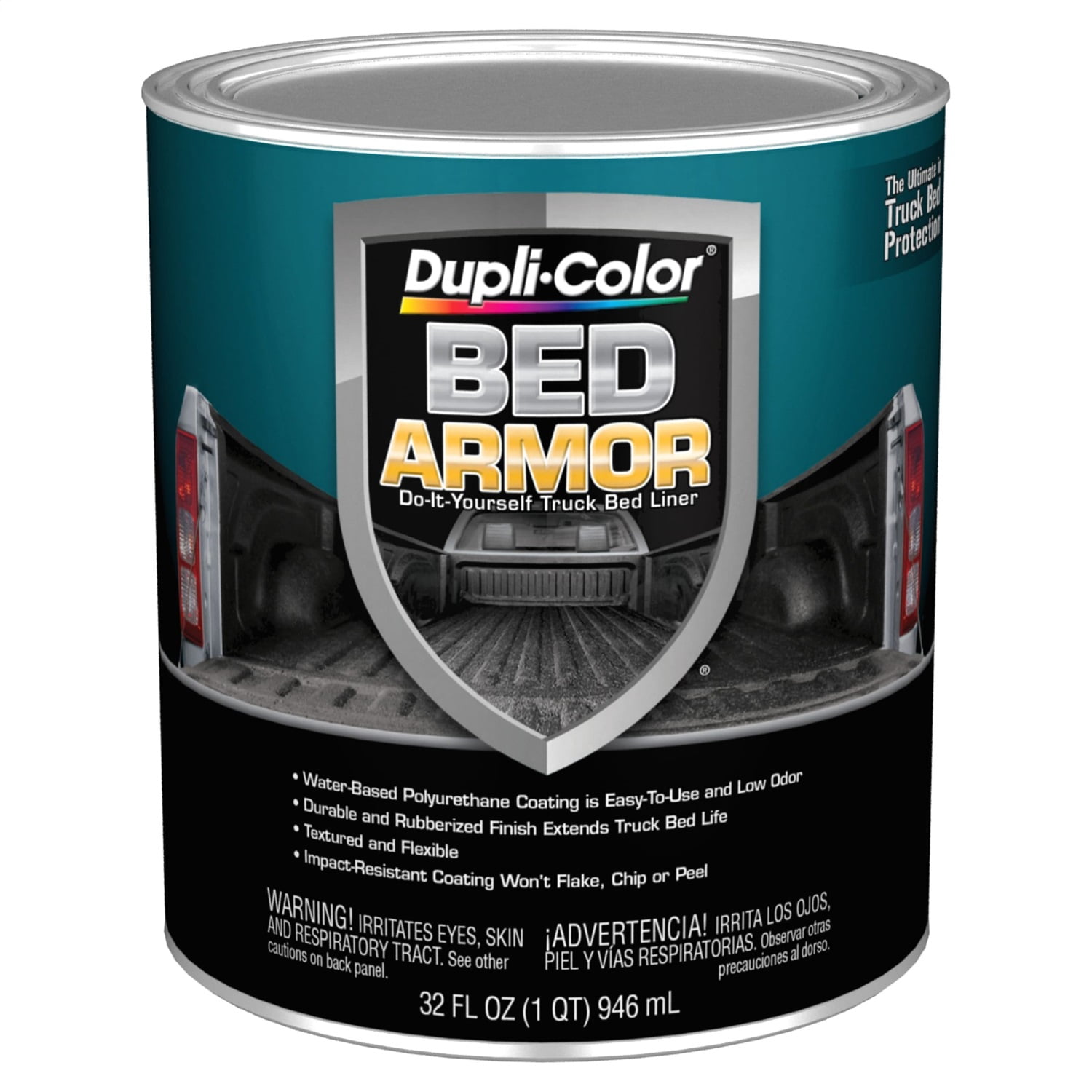 Dupli Color Bed Armor Paint-On Bed Liner, Black, 1 Quart, Water Based ...