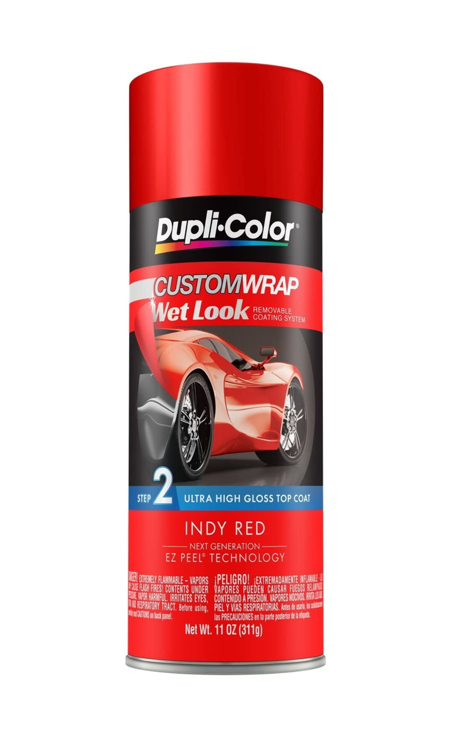 Dupli-Color Custom Wrap Wet Look; Removable Coating; Indy Red, 11 oz ...