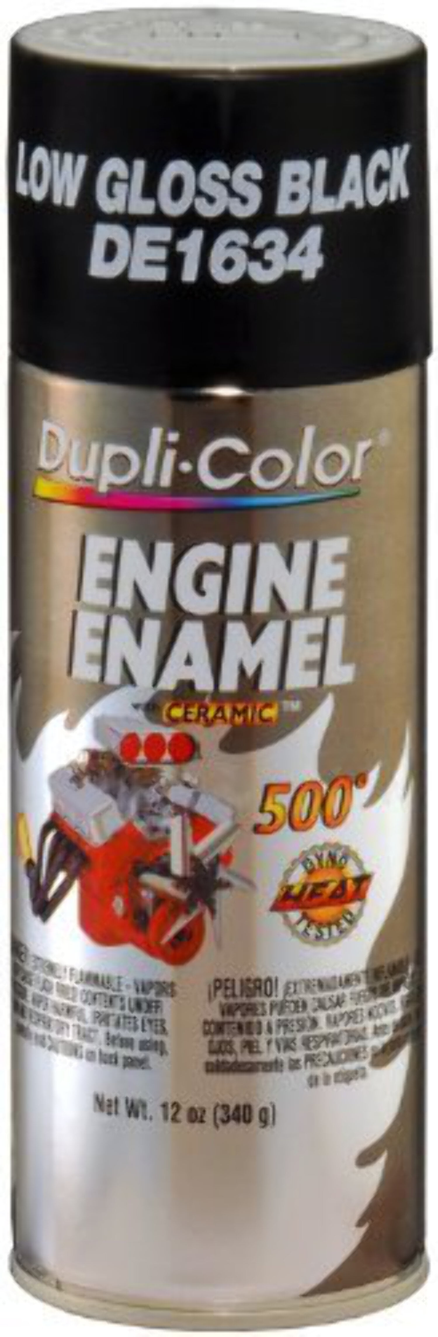 Dupli-Color DE1634 Ceramic GM/Chrysler Low Gloss Black Engine Paint ...