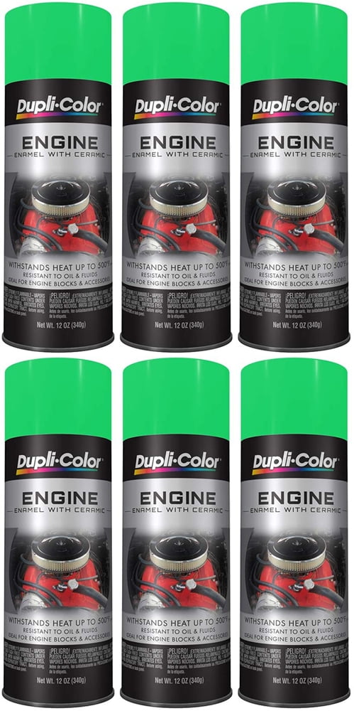 Dupli-Color (DE1641-6 PK) Grabber Green Engine Enamel with Ceramic - 12 ...
