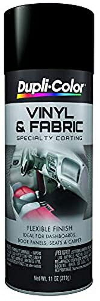 Dupli-Color HVP106 Flat Black Vinyl & Fabric Coating 11 oz. Aerosol (6 ...