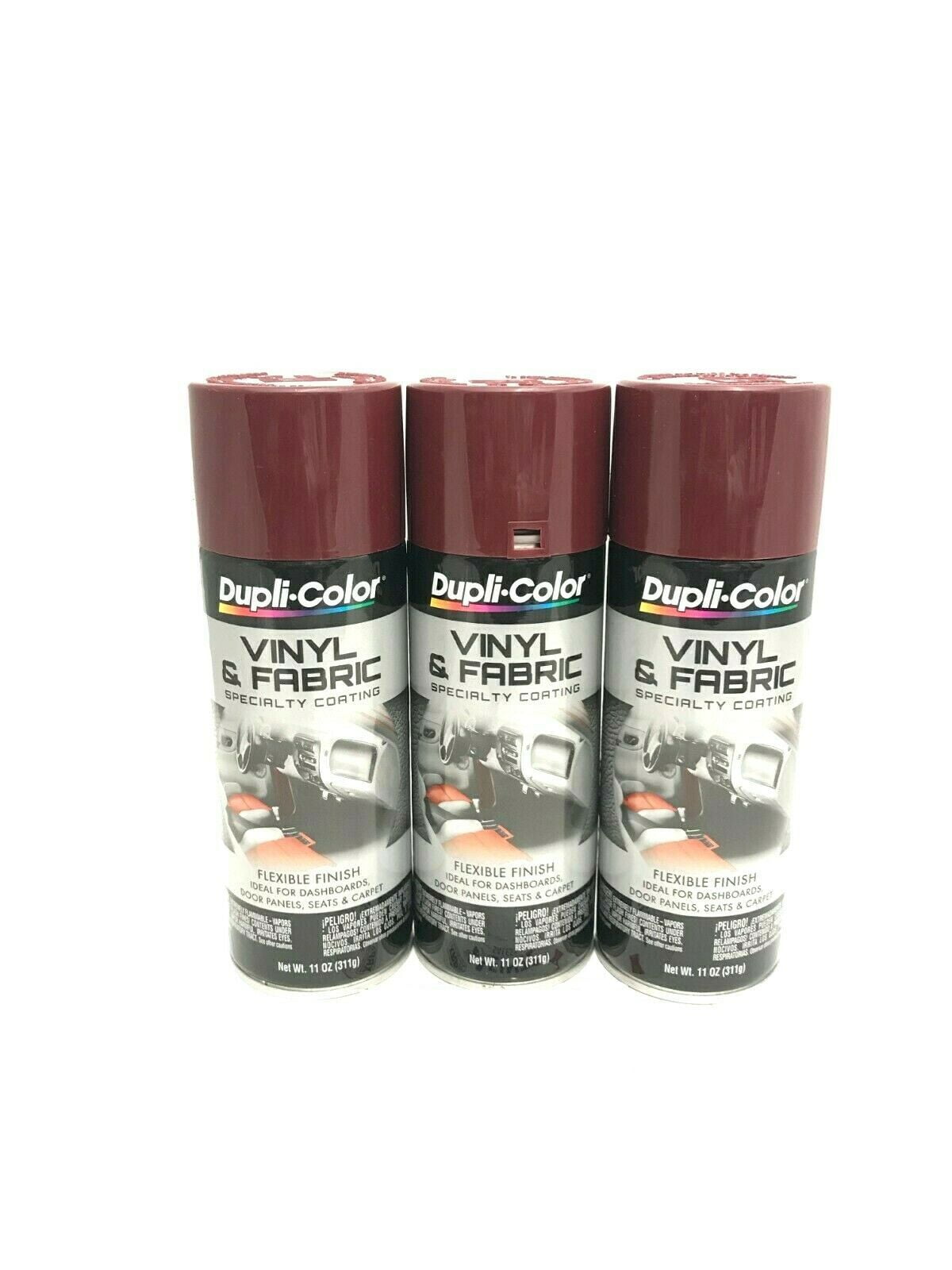 Dupli-Color HVP110 Burgundy Vinyl & Fabric Auto Body Paint, 11 oz for 3 ...