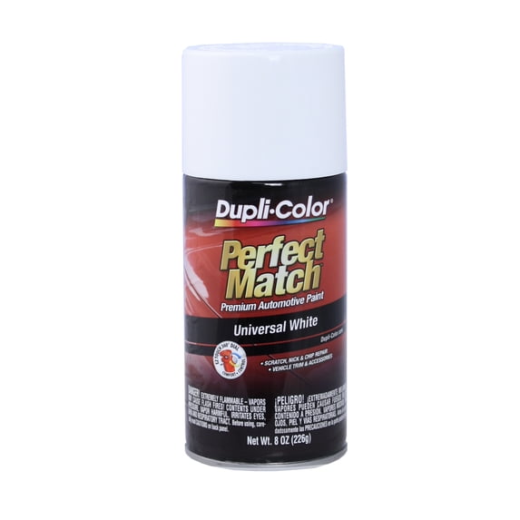 Dupli Color Perfect Match Premium Automotive Universal White Paint, 8 ...