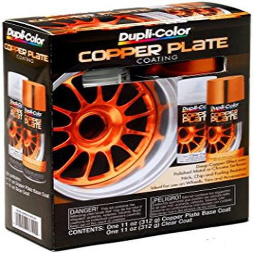 Dupli-Color CK100 Copper Plate Coating, Clear Coat Spray, 2 Aerosol ...
