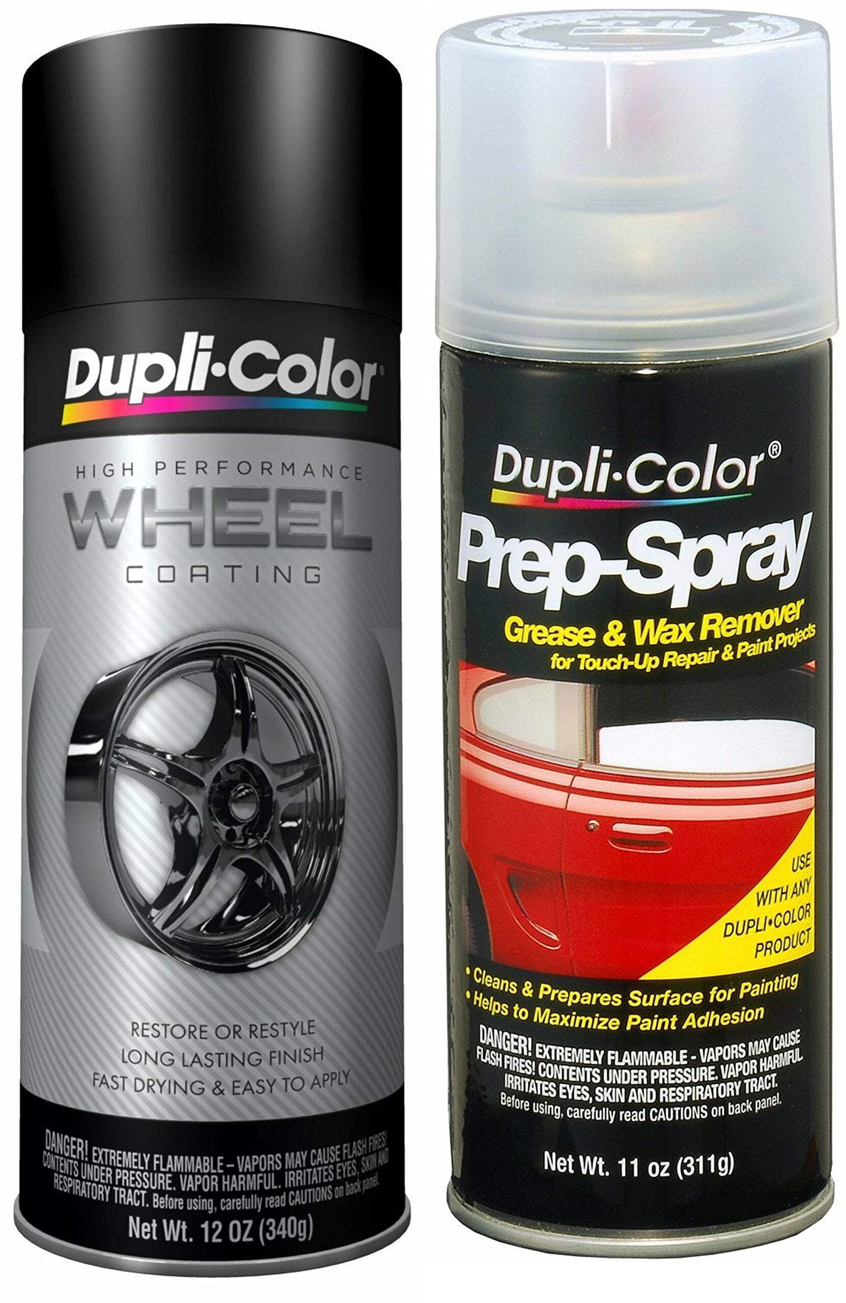 Dupli-color HWP104 Black High Performance Wheel Paint Bundle with Prep ...