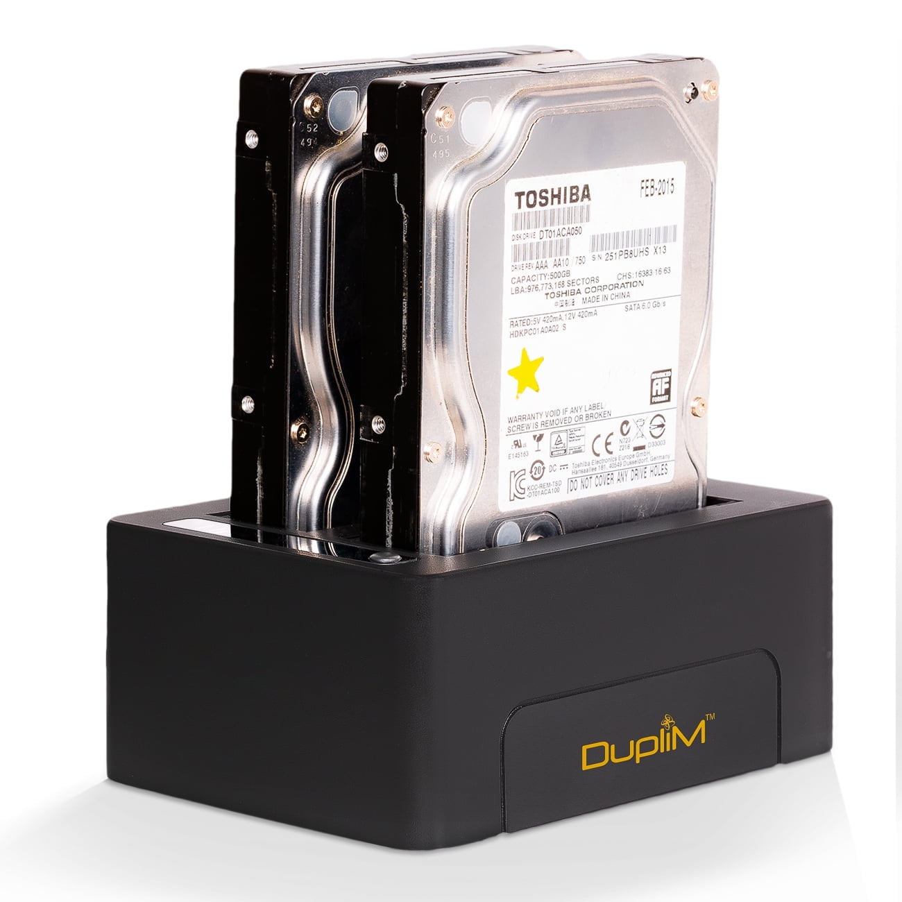 DupliM 1 to 1 SSD HDD Dual Bay Cloner Copier Duplicator SATA Hard Disk ...