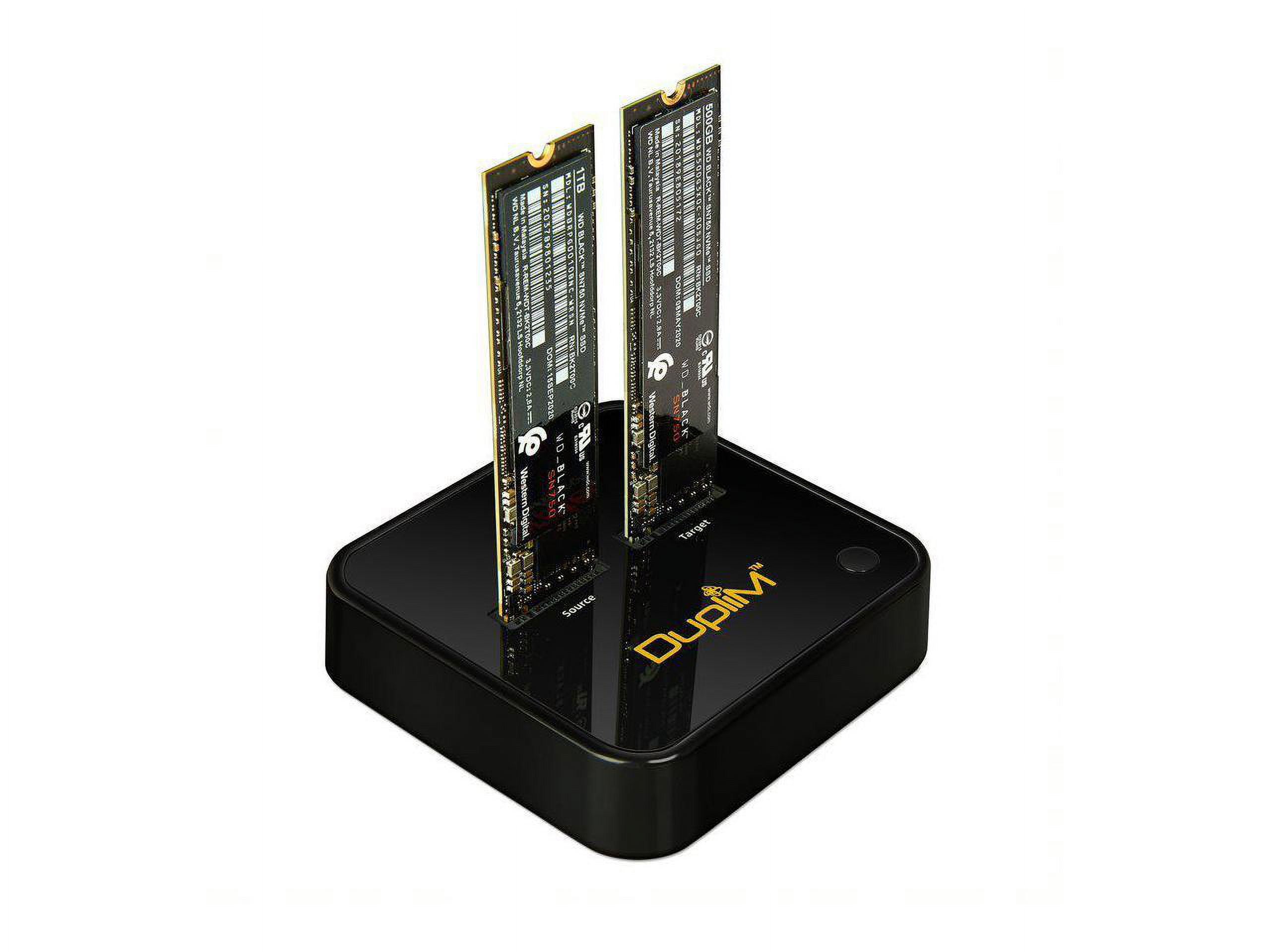DupliM Inc 1:1 M.2 NVMe Stand-Alone Duplicator and Dock Cloner ...