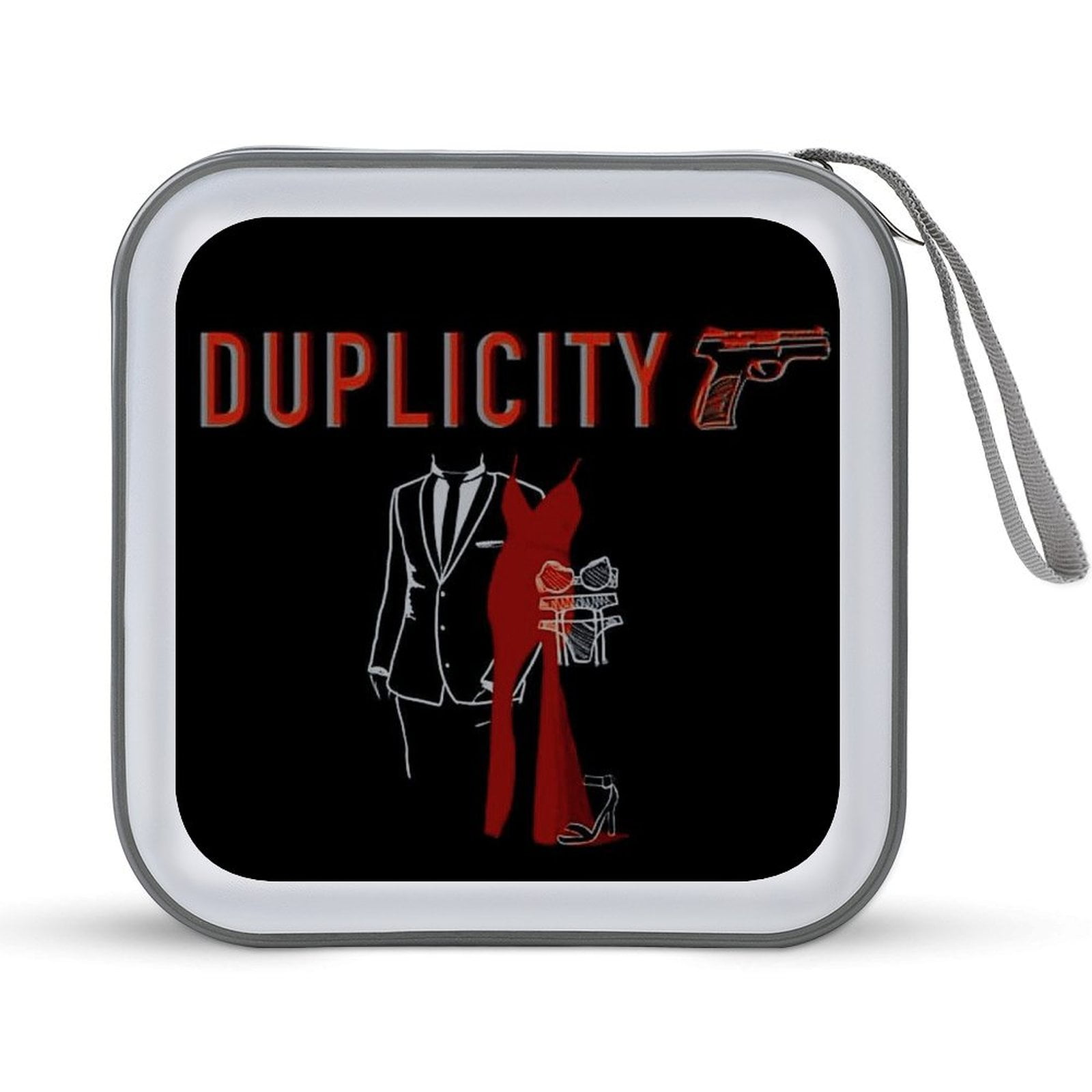 Duplicity CD Case, 40 Capacity VCD/DVD Case Holders Wallet Hard Plastic DVD Disc Organizer ...