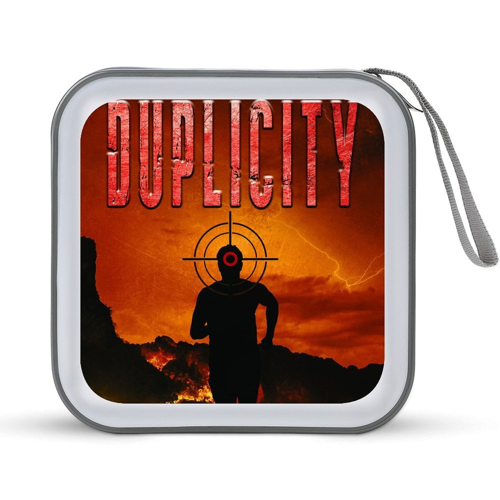 Duplicity CD Case, 40 Capacity VCD/DVD Case Holders Wallet Hard Plastic DVD Disc Organizer ...