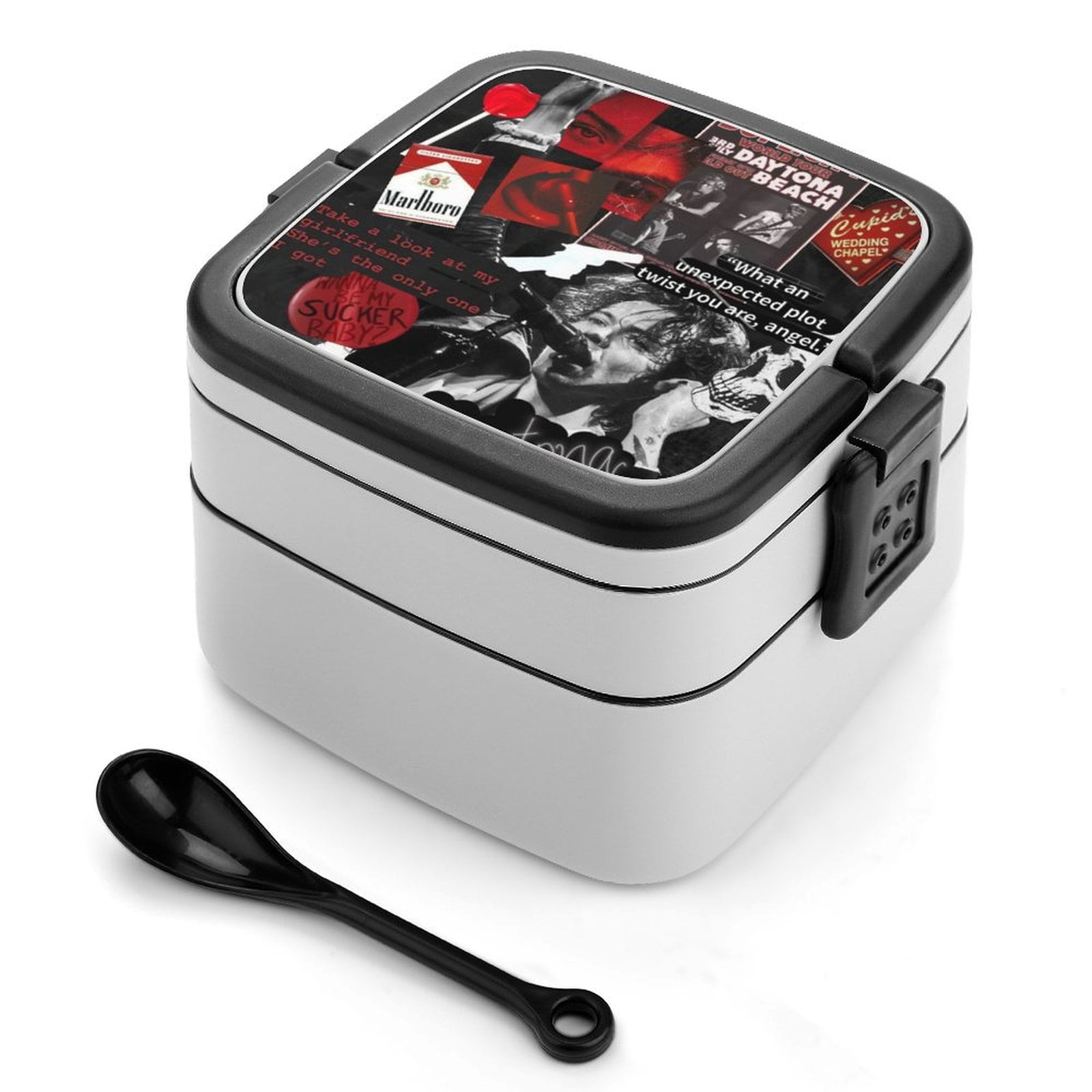 Duplicity Reusable Bento Boxes Lunch Box Double Layer Stackable ...