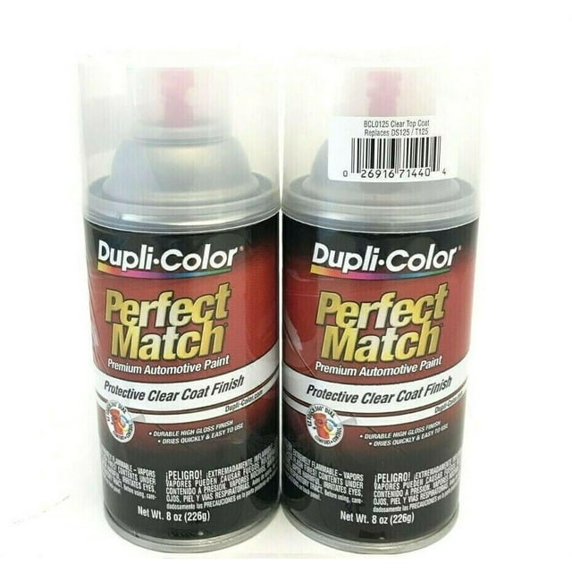 Duplicolor BCL0125-2 PACK Perfect Match Protective CLEAR Top Coat ...