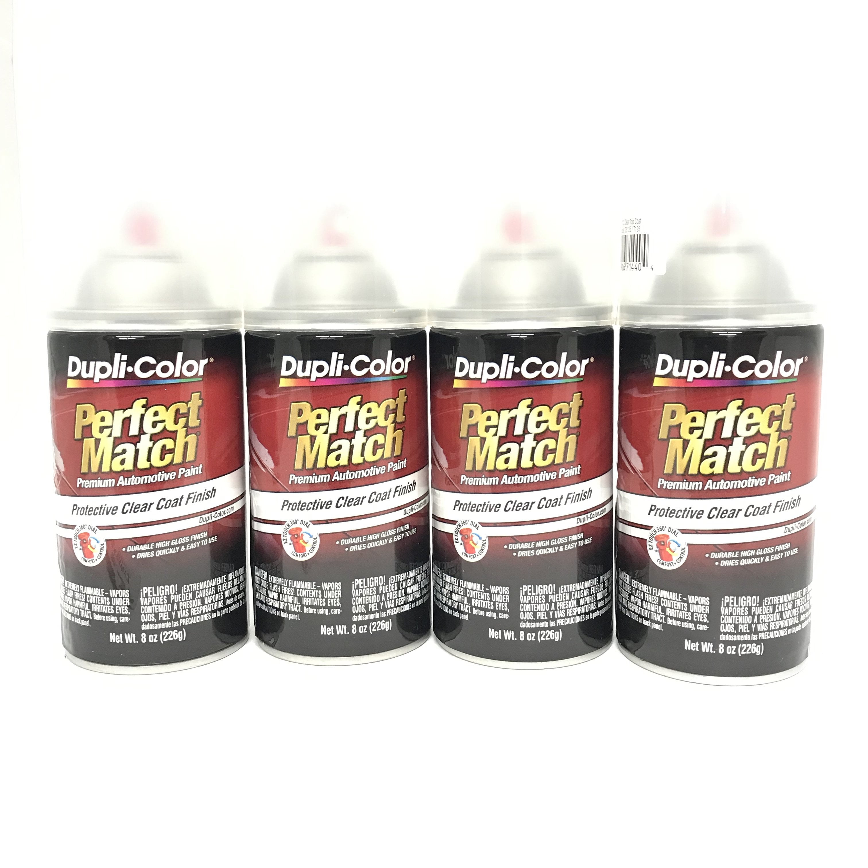 Duplicolor BCL0125-4 PACK Perfect Match Protective CLEAR Top Coat ...