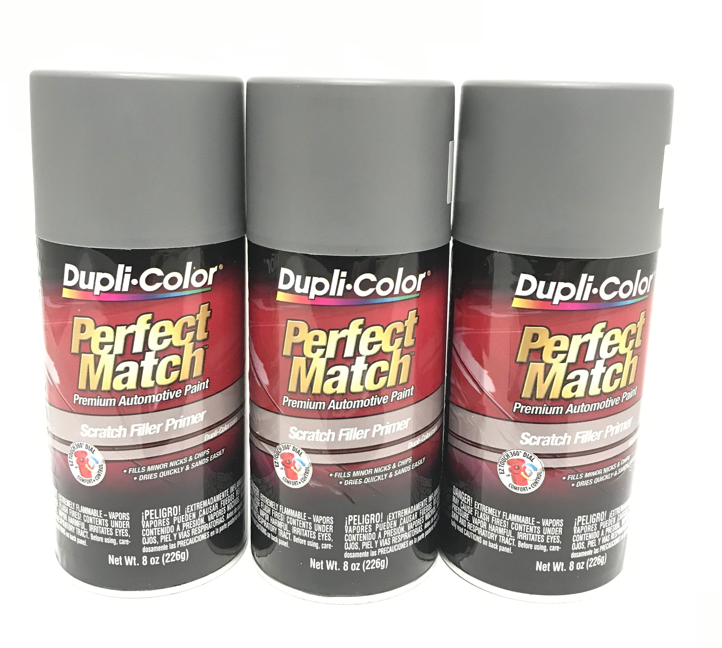 Duplicolor Automotive 3 PACK Perfect Match Gray Scratch Filler Primer ...