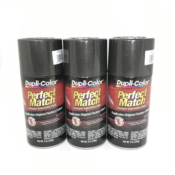 Duplicolor BUN0090-3 PACK Universal Black Metallic Spray Automotive ...