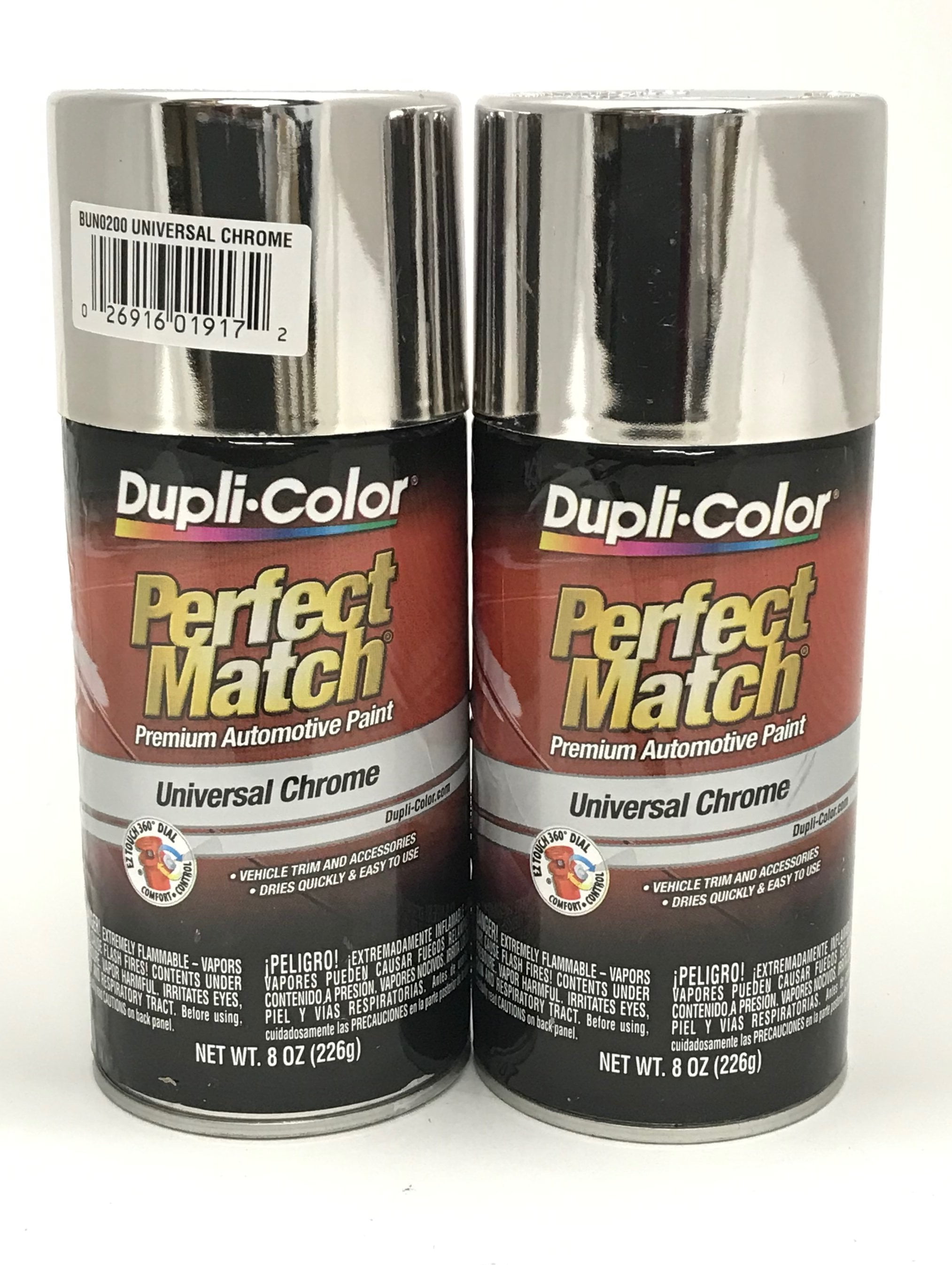 Duplicolor BUN0200-2 PACK Perfect Match Universal Chrome Automotive ...