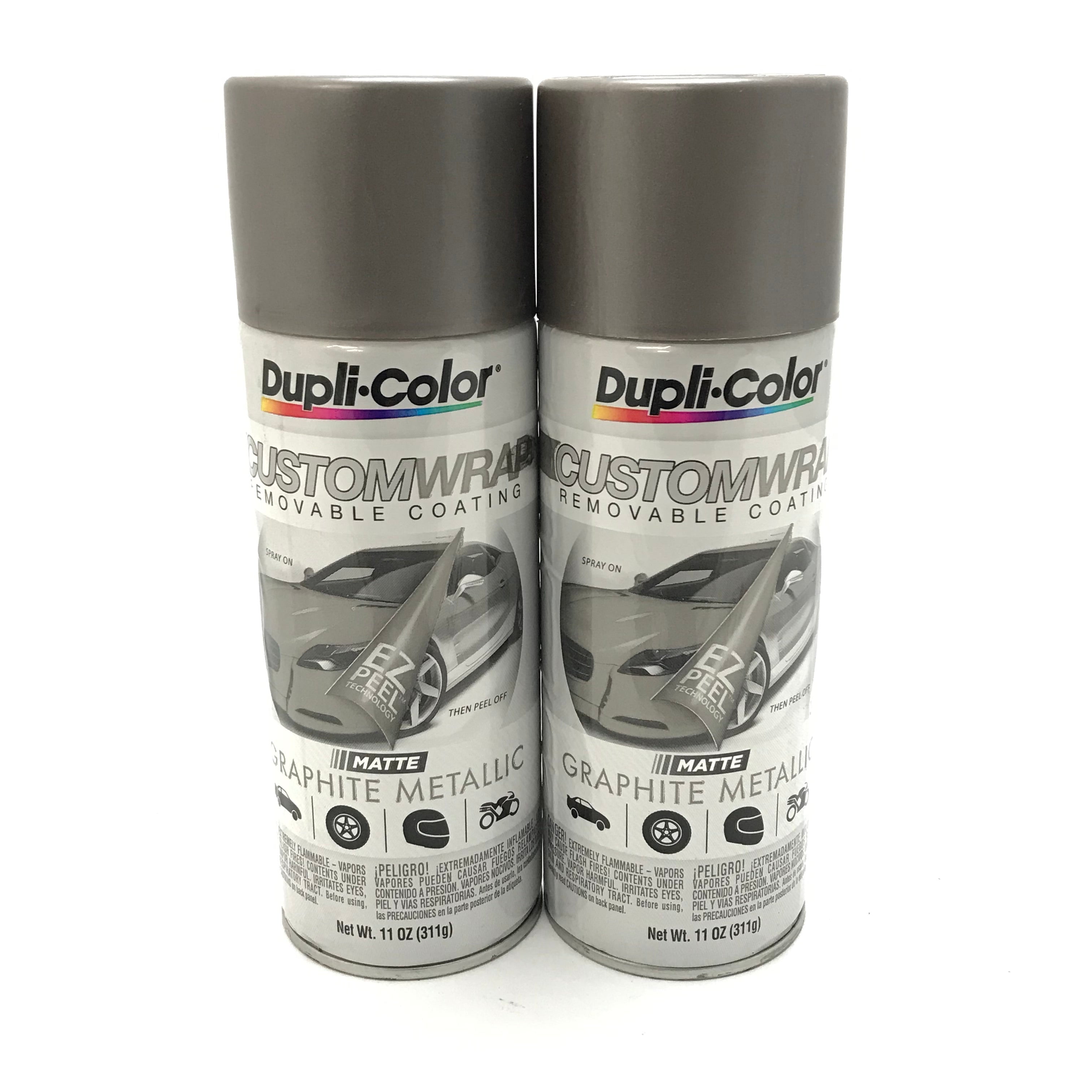 Duplicolor CWRC797 - 2 Pack Custom Wrap Removable Paint Matte Graphite ...