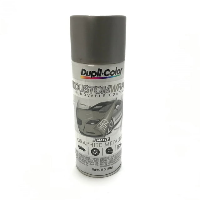 Duplicolor CWRC797 Custom Wrap Removable Paint Matte Graphite - 11oz ...