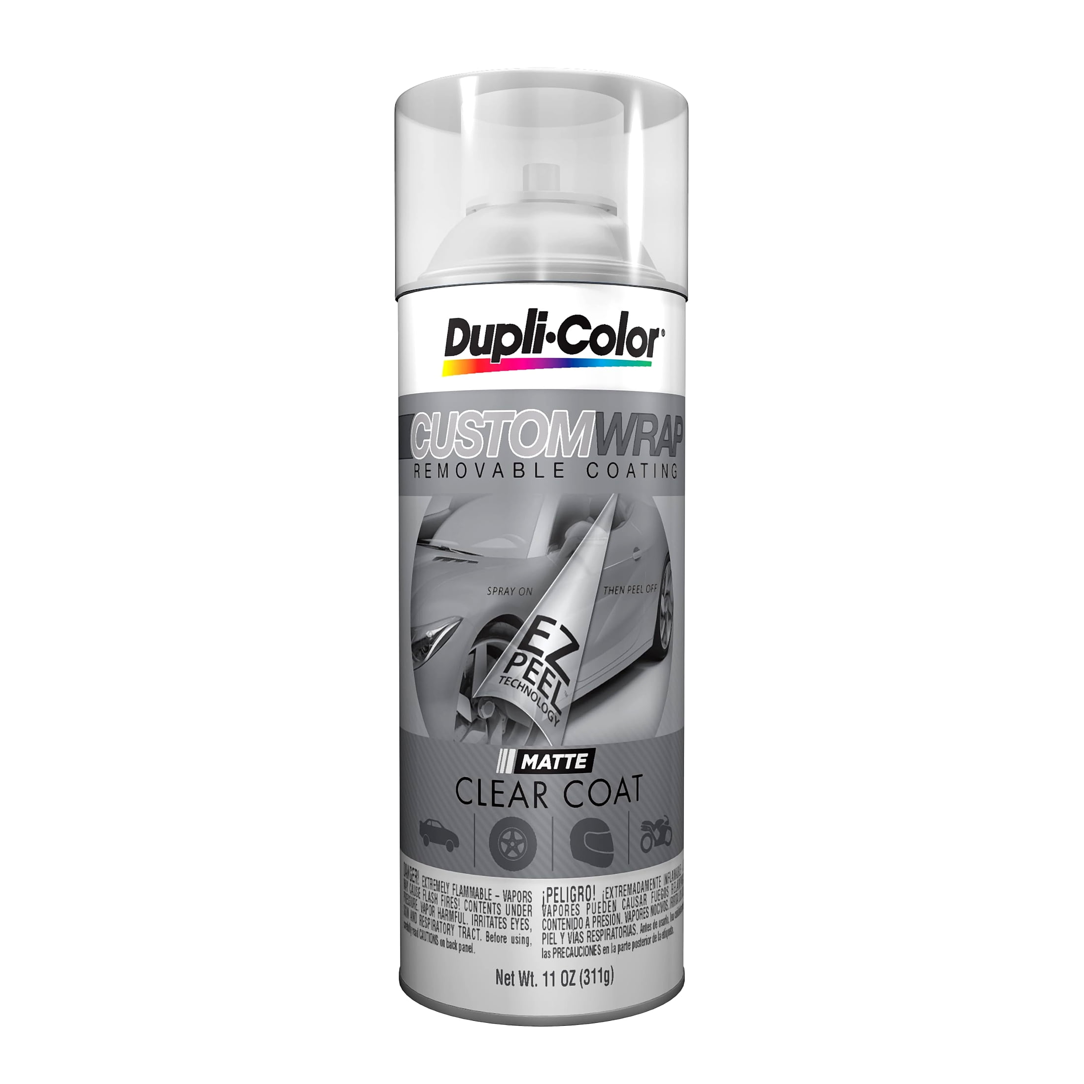 Duplicolor CWRC900 Custom Wrap Removable Paint Matte Clear - 11oz ...