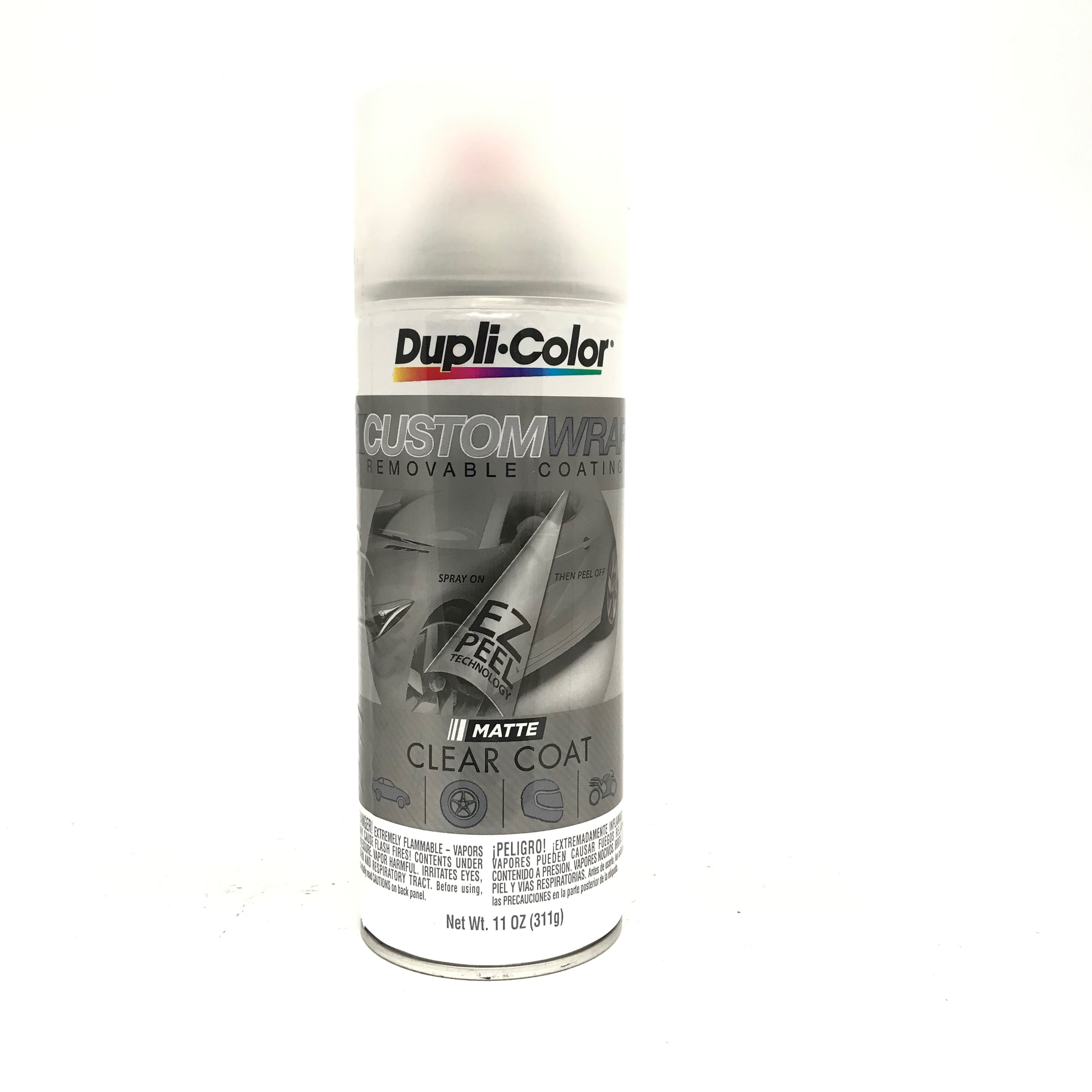 Duplicolor CWRC900 Custom Wrap Removable Paint Matte Clear - 11oz ...