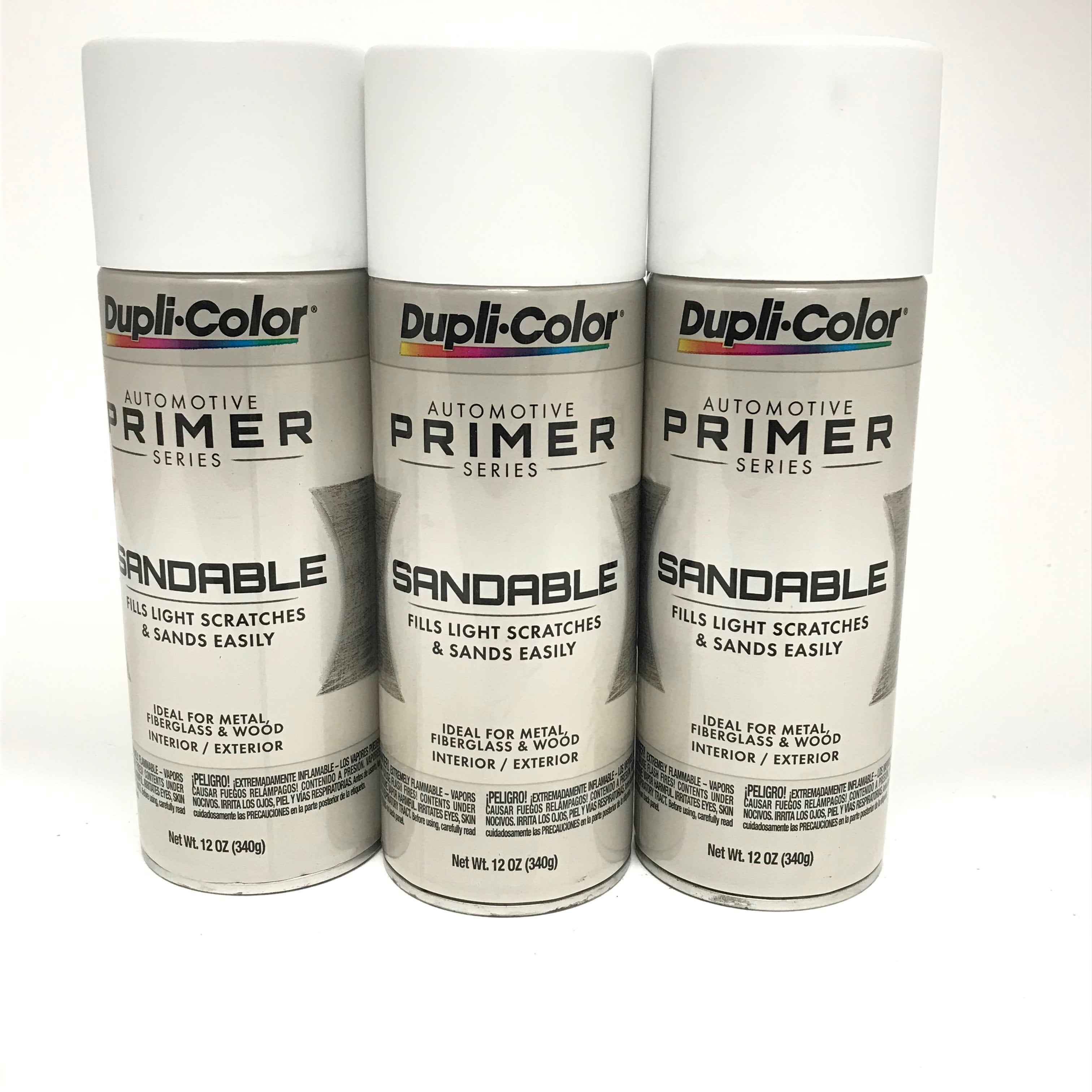 Duplicolor DAP1689-3 PACK WHITE Sandable All-Purpose Primer - 12 oz ...
