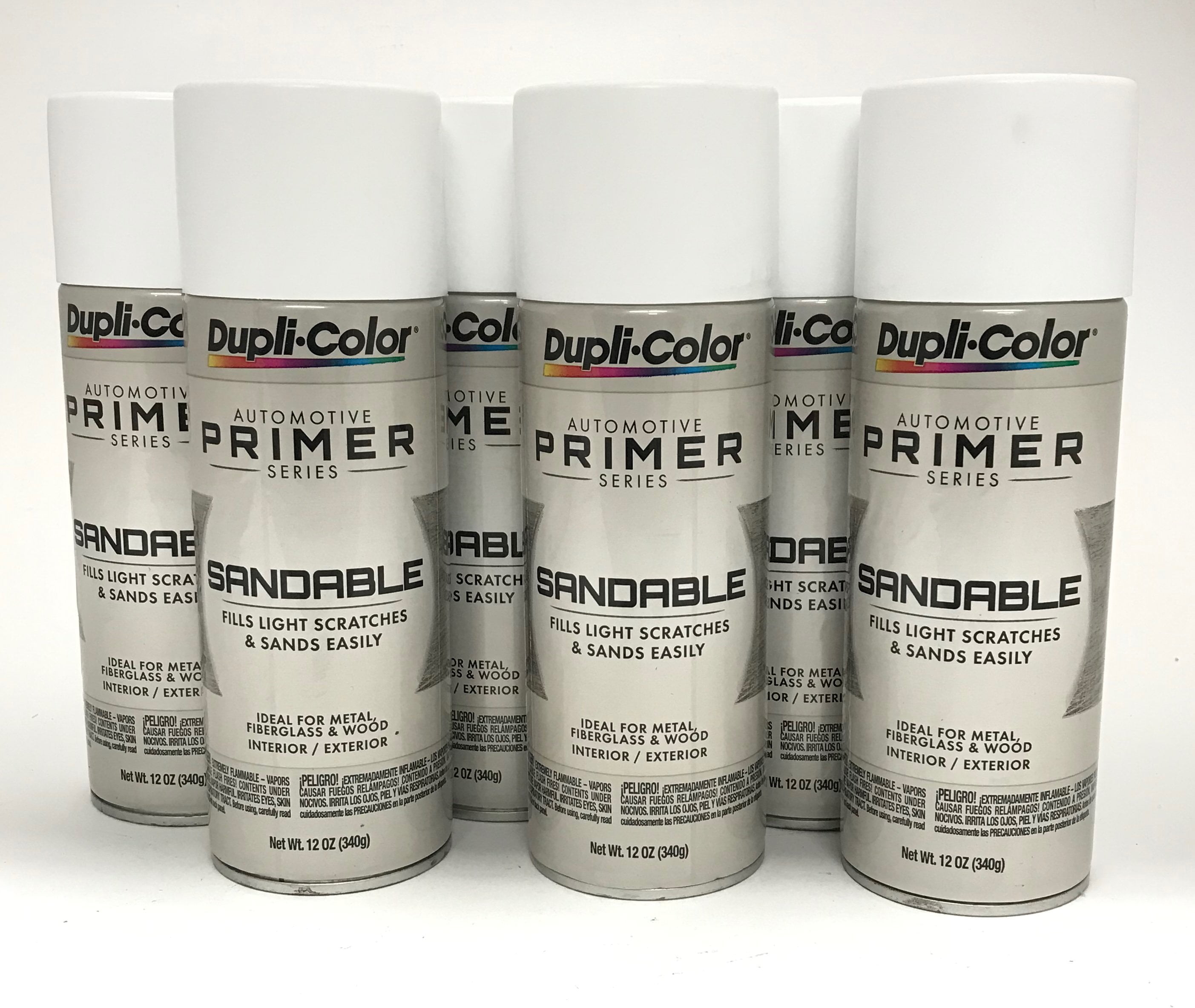Duplicolor DAP1689-6 PACK WHITE Sandable All-Purpose Primer - 12 oz ...