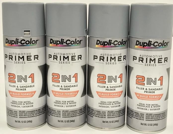 Duplicolor DAP1700-4 Pack 2-IN-1 Hi-Build Filler & Sandable Primer - 12 ...