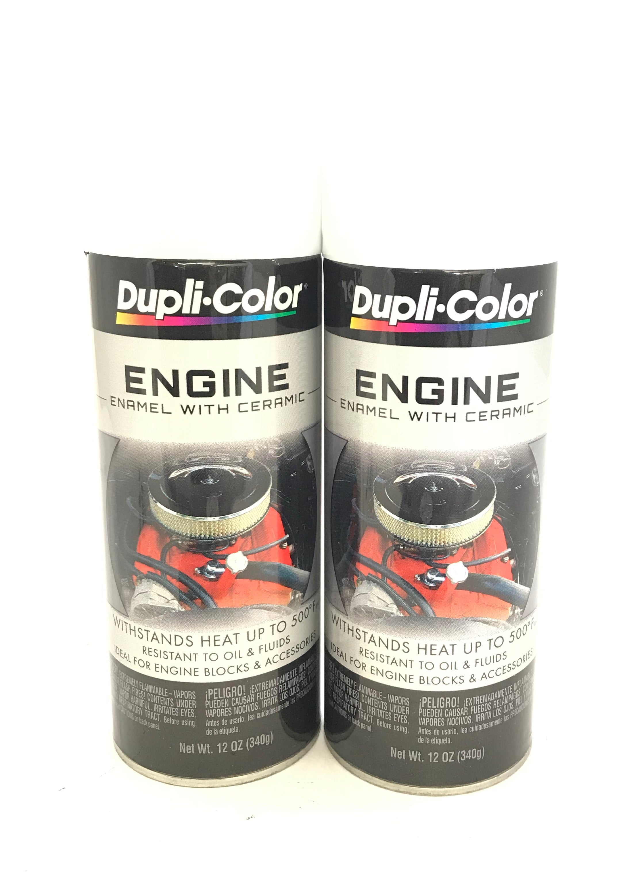 Duplicolor DE1602 - 2 Pack Engine Enamel Paint with Ceramic Universal ...