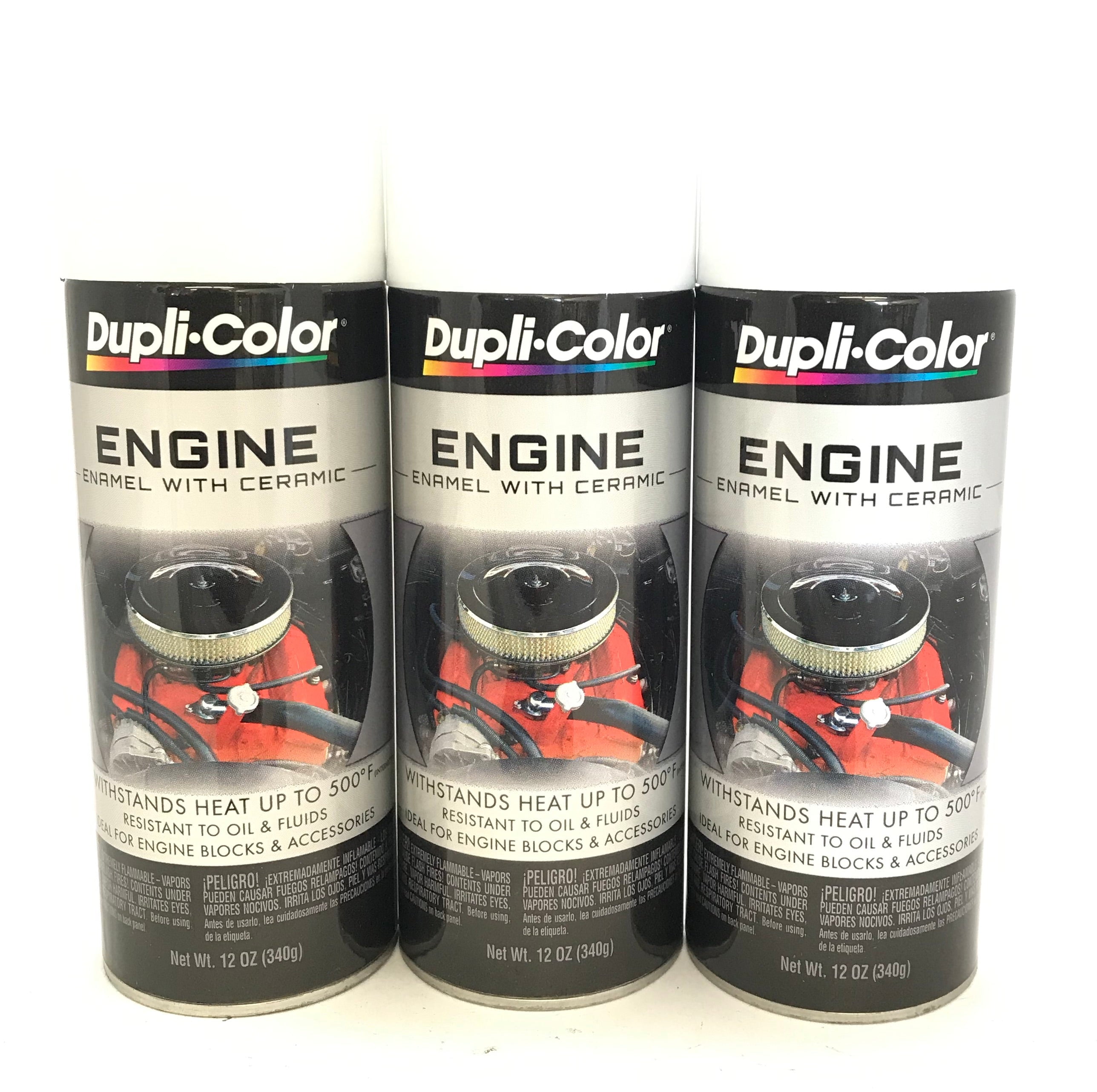 Duplicolor DE1602 - 3 Pack Engine Enamel Paint with Ceramic Universal ...