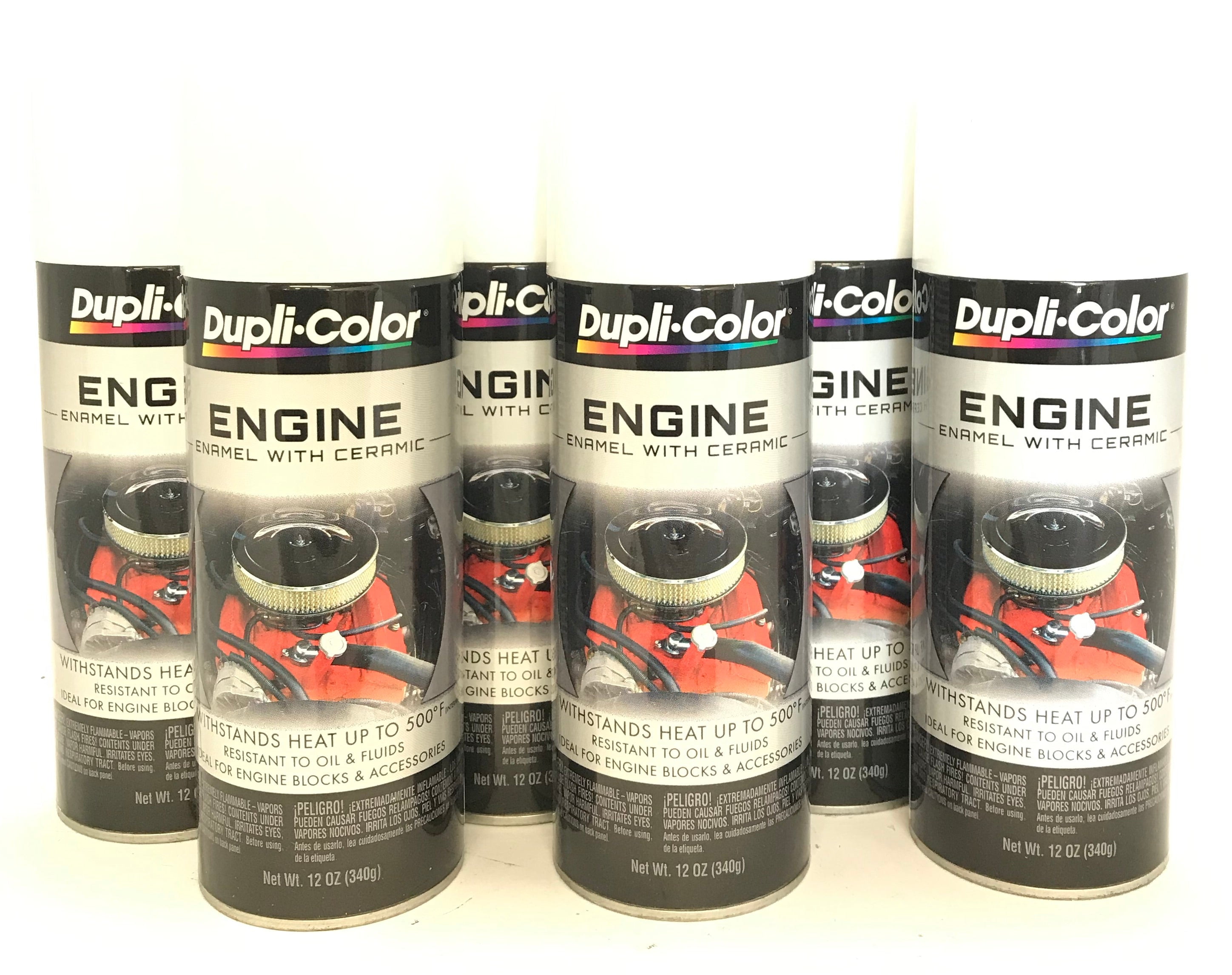 Duplicolor DE1602 Universal White Automotive Spray, High Heat Engine ...