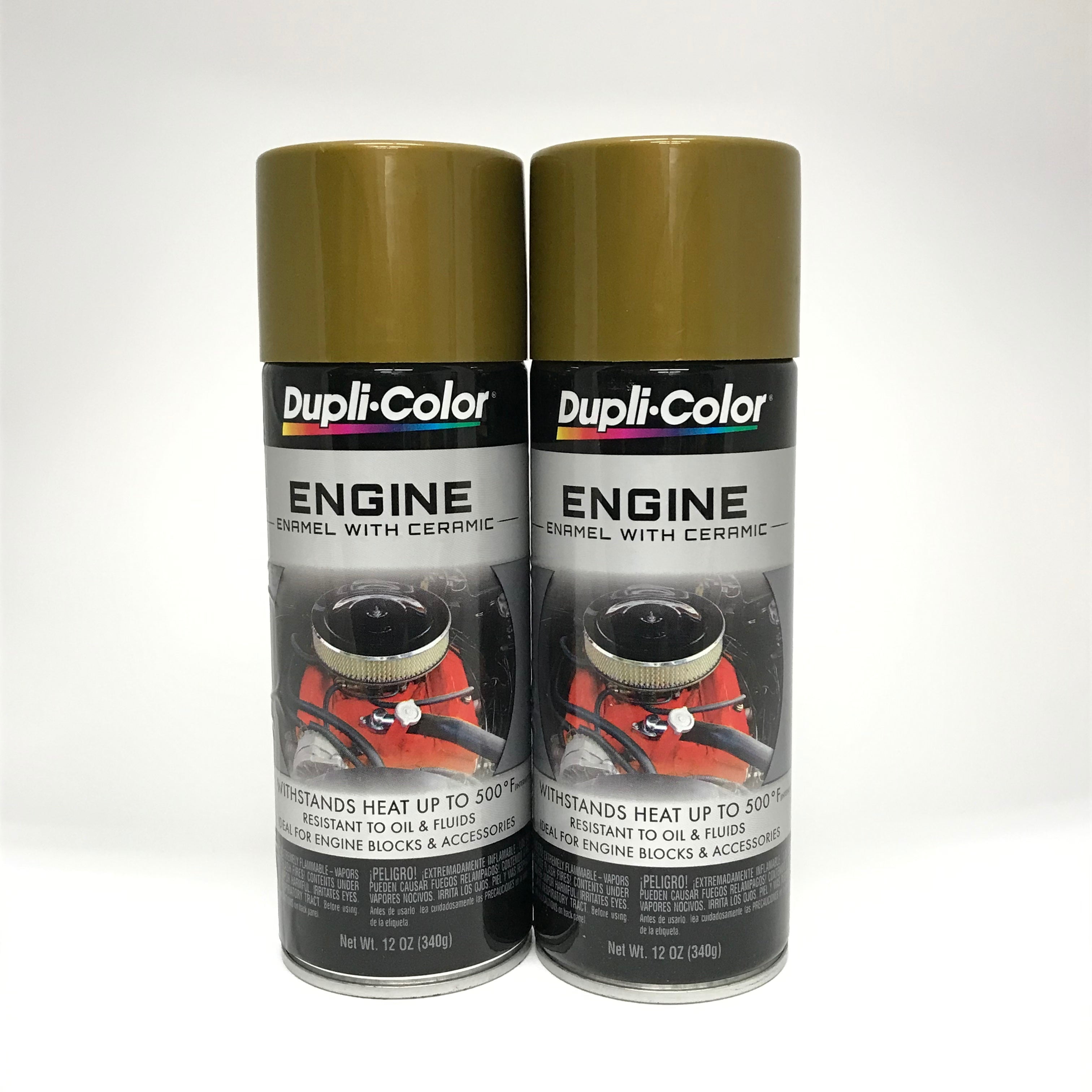 Duplicolor DE1604 - 2 Pack Engine Enamel Paint with Ceramic Universal ...