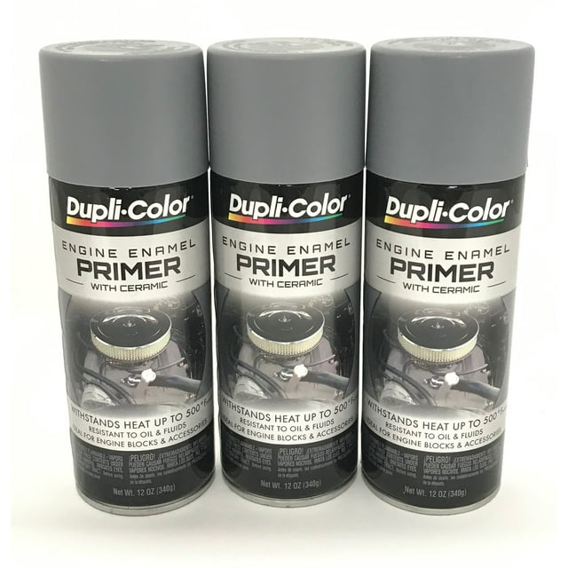 Duplicolor DE1612 - 3 Pack Engine Enamel Paint with Ceramic Gray - 12 ...