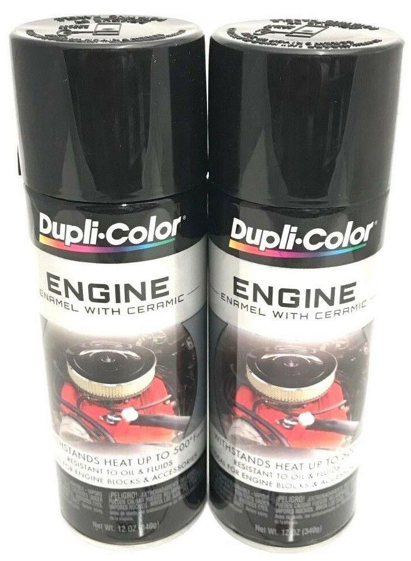 Duplicolor DE1613-2 pack Engine Enamel with Ceramic Gloss Black color ...