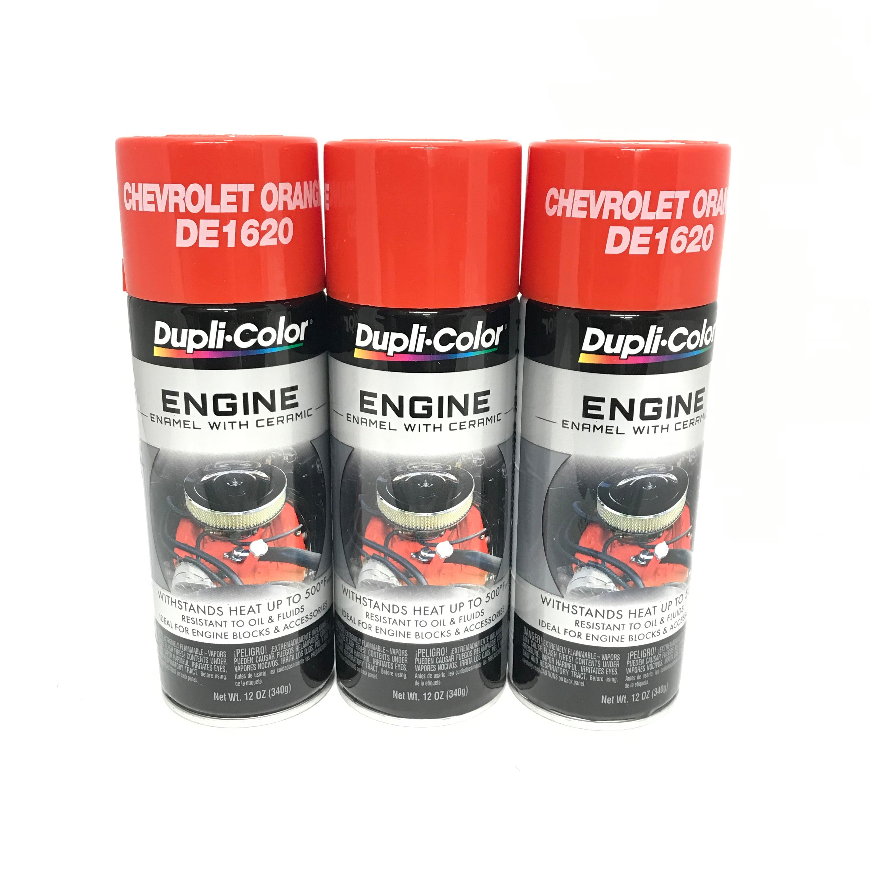 Duplicolor DE1620- Engine Enamel Chevrolet Orange Color With Ceramic ...