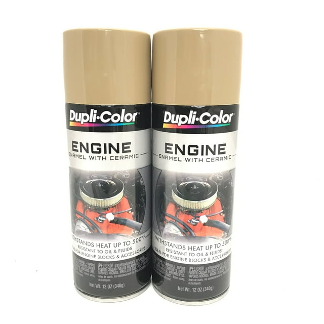 Duplicolor DE1638-2 PACK Engine Enamel Paint w/ Ceramic, CUMMINS BEIGE ...