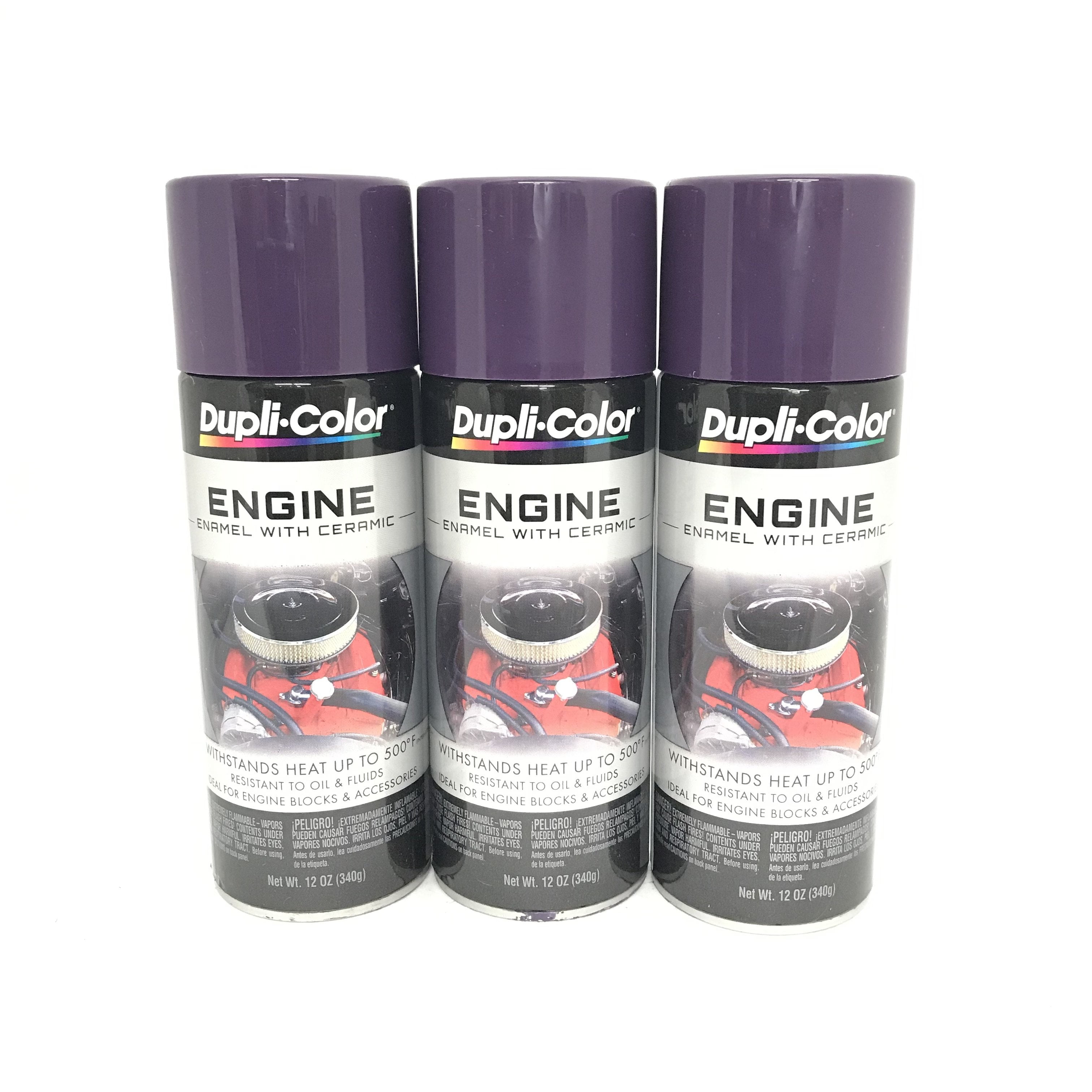Duplicolor DE1640-3 PACK Engine Enamel with Ceramic Plum Purple color ...