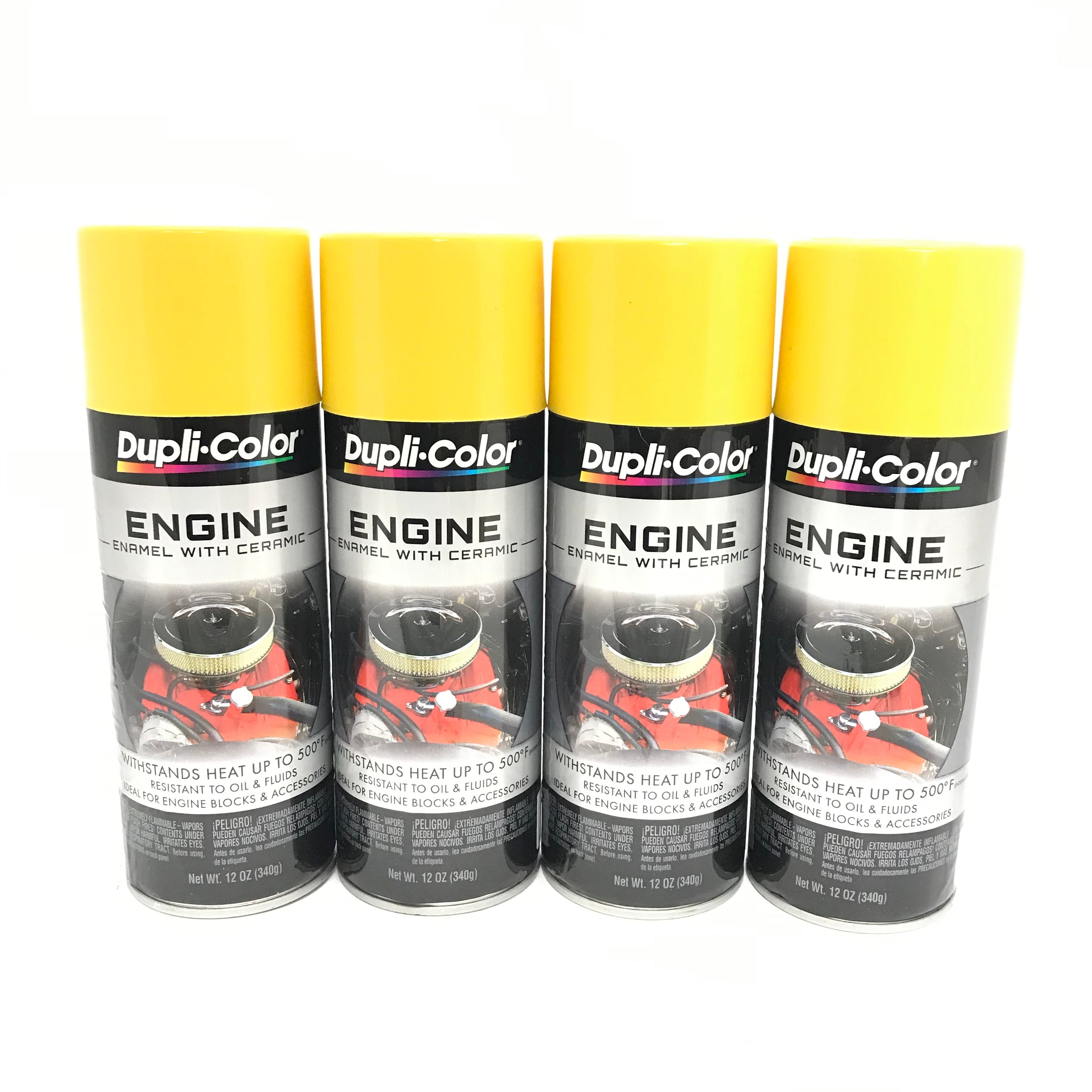 Duplicolor DE1642-4 PACK Engine Enamel with Ceramic Daytona Yellow ...