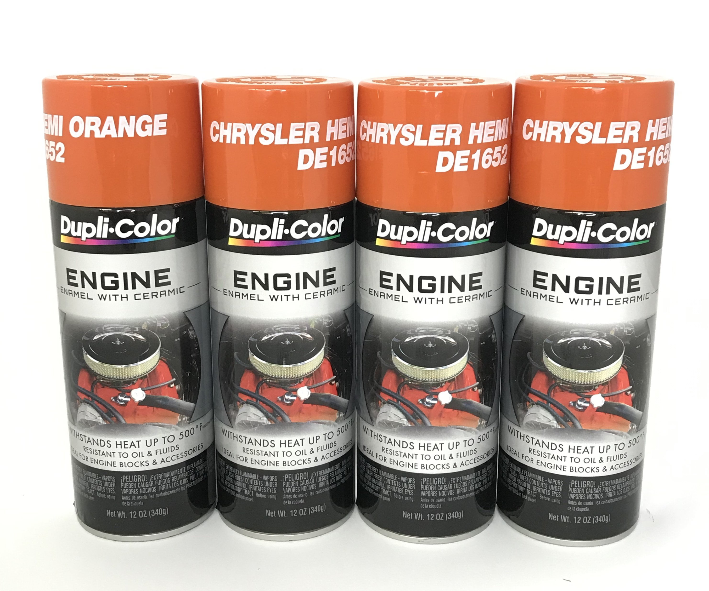 Duplicolor DE1652-4 PACK CHRYSLER HEMI ORANGE Engine Enamel with ...