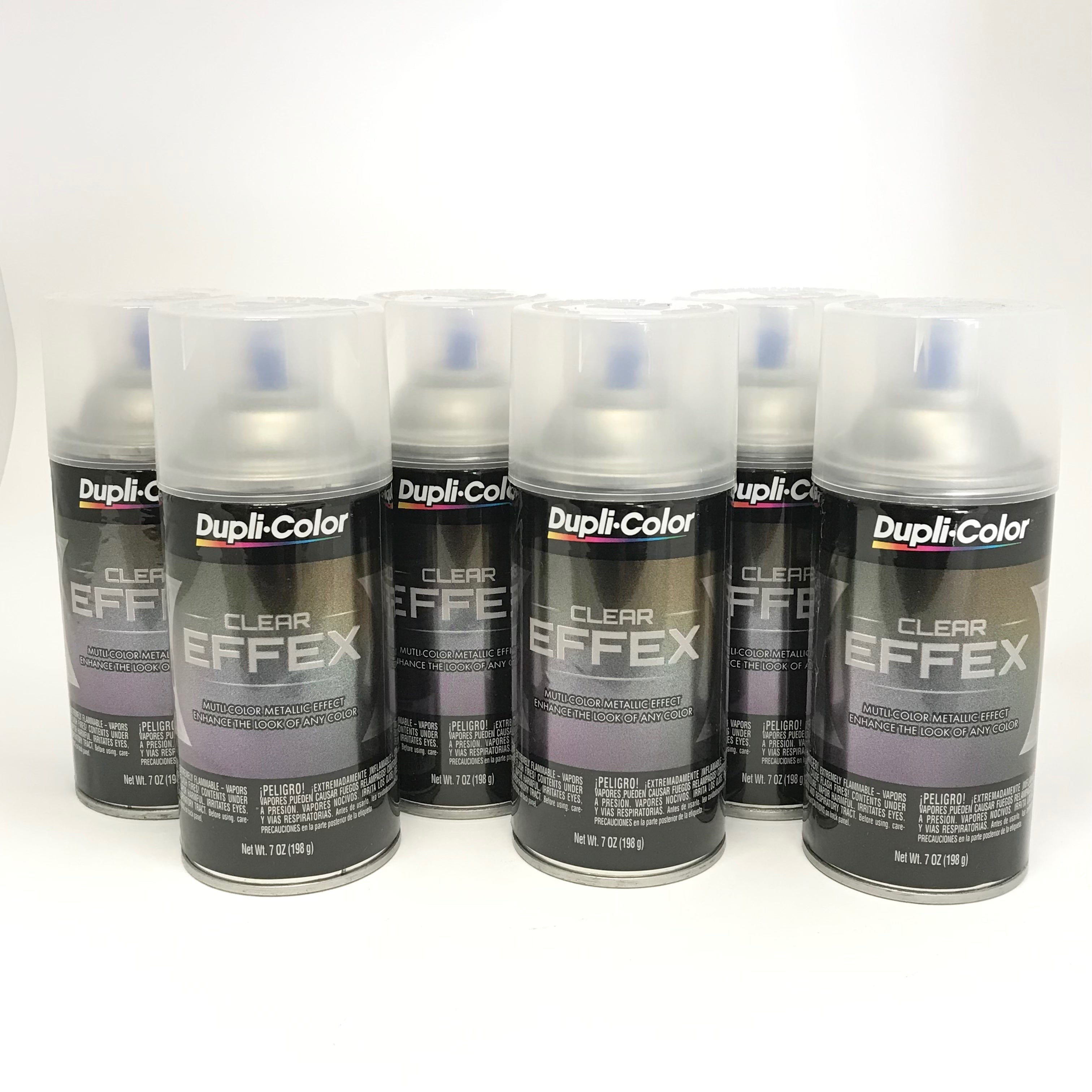 Duplicolor EFX100-6 Pack Clear Effex Paint, Color Changing Glitter ...