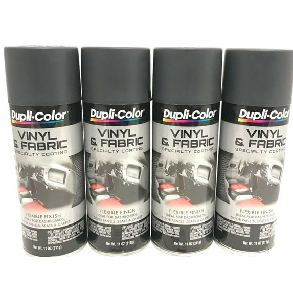 Duplicolor HVP111 - 4 Pack Vinyl & Fabric Spray Paint Charcoal Gray ...