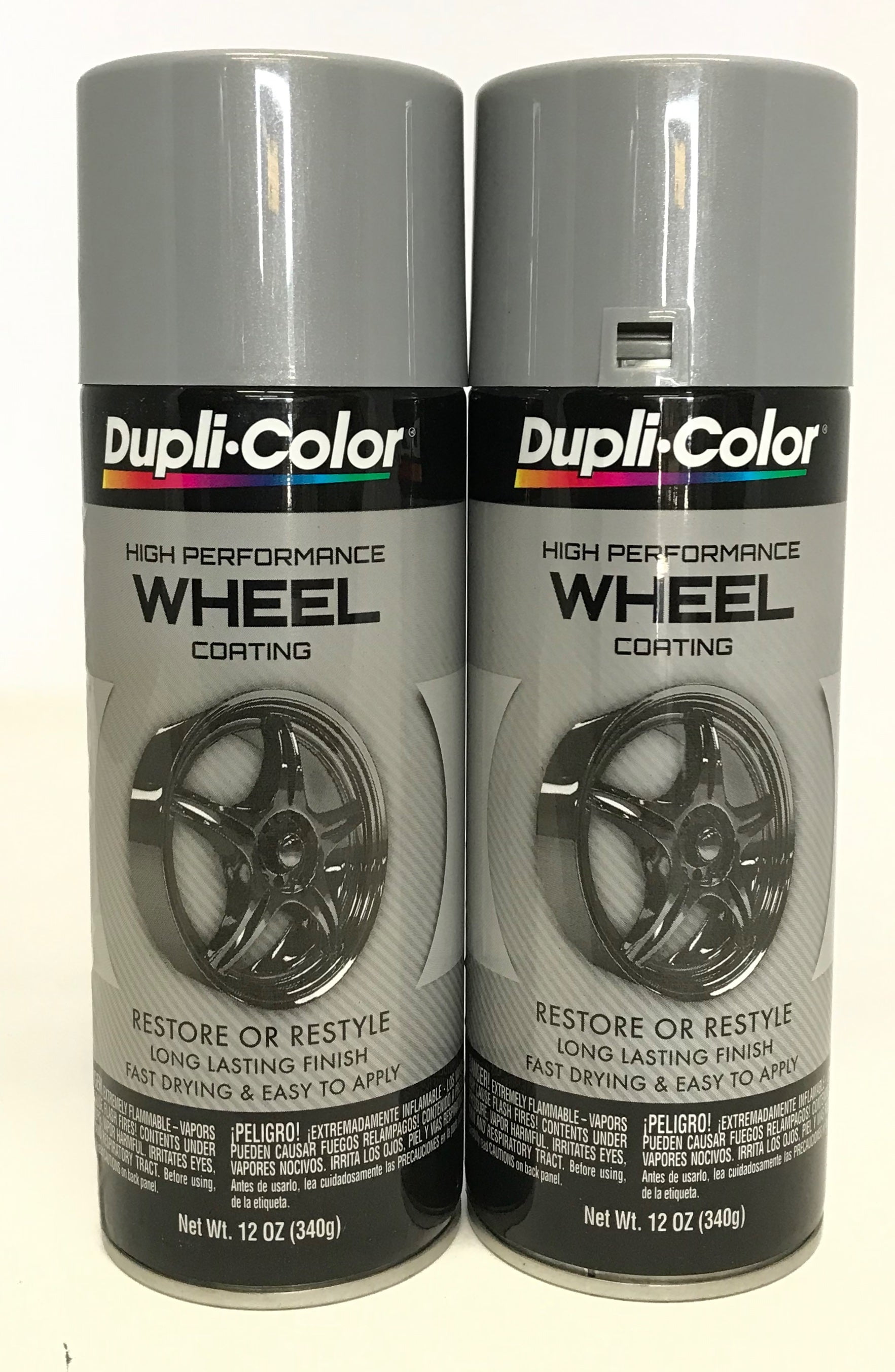 Duplicolor HWP101 - 2 Pack Wheel Coating Spray Paint Silver - 12 oz ...