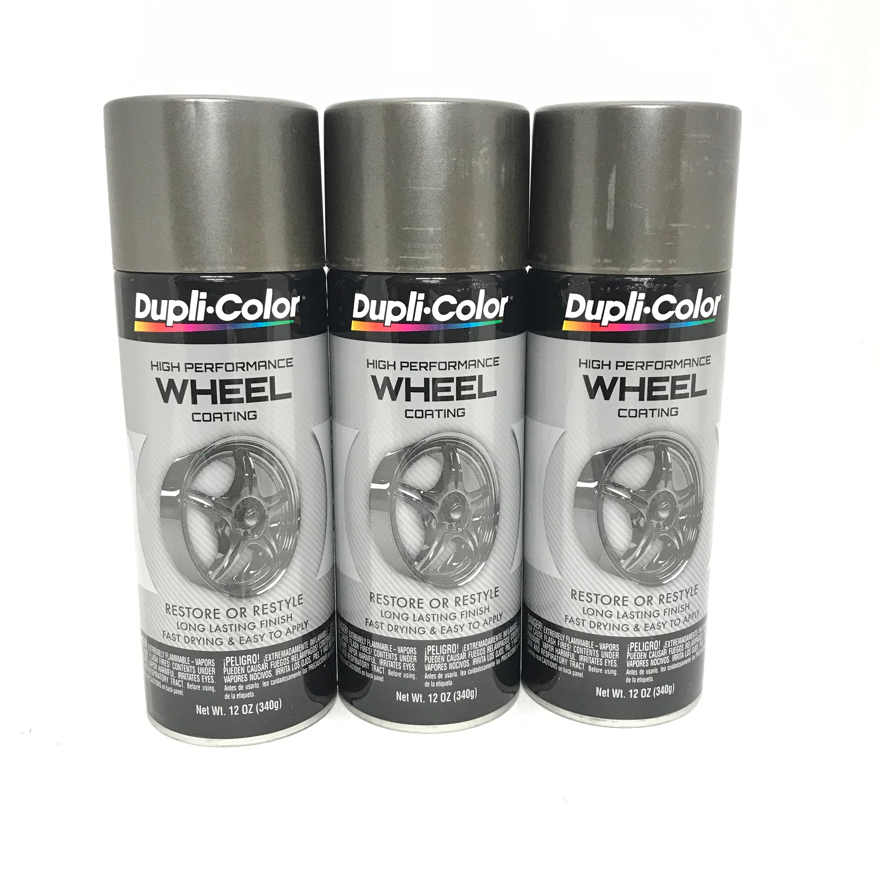 Duplicolor HWP102 - 3 Pack Wheel Coating Spray Paint Graphite - 12 oz ...